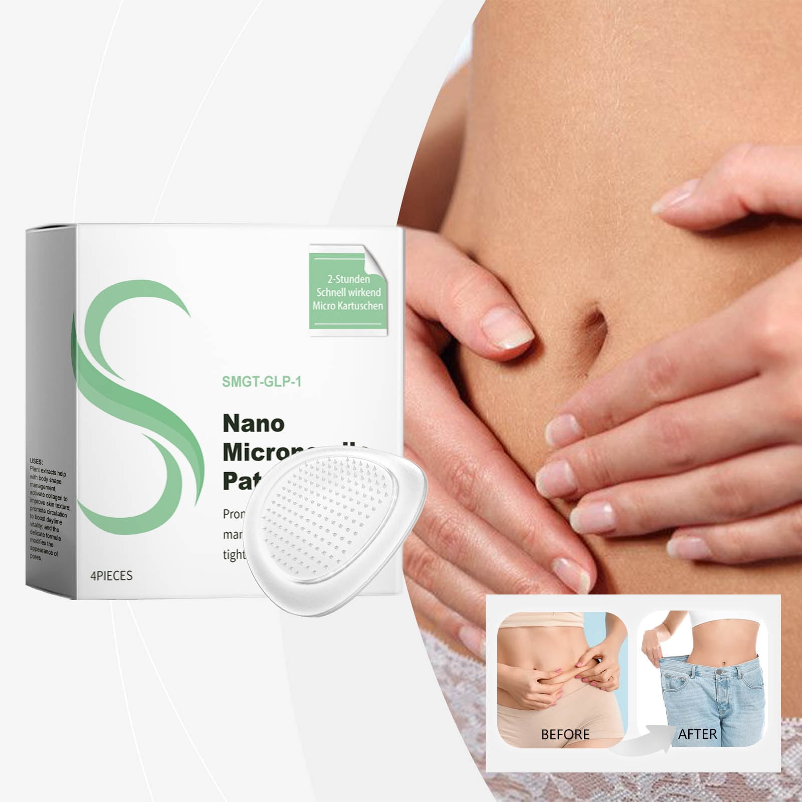 Oyikey SMGT-GLP-1 Nano Microneedle Patch,SMGT-GLP-1 Microneedlepatch ...