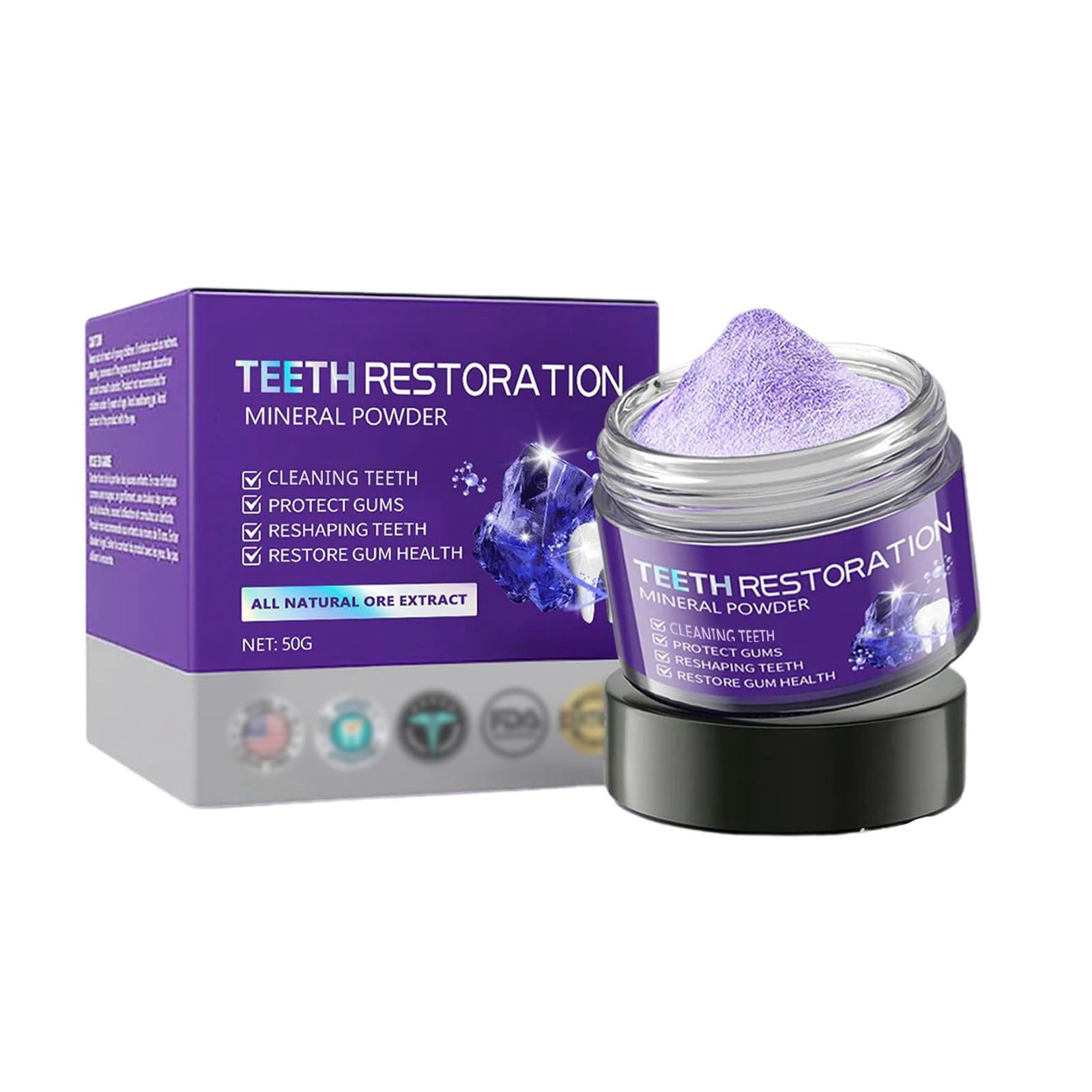 Oyikey Teeth Restoration Mineral Powder 50g/1.76Oz,Oyikey Tooth ...