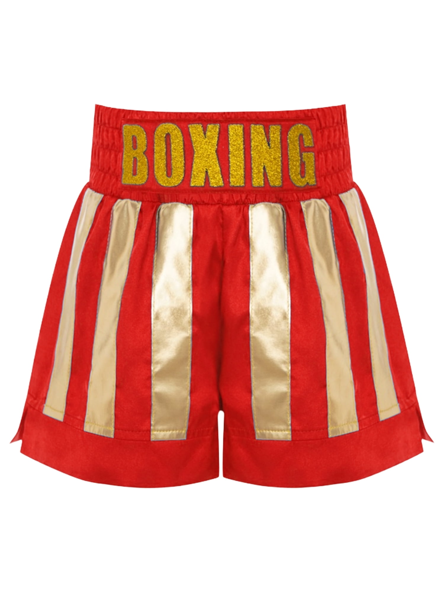 Oyolan Kids Boys Muay Thai Boxing Shorts Youth Elastic Waistband MMA ...