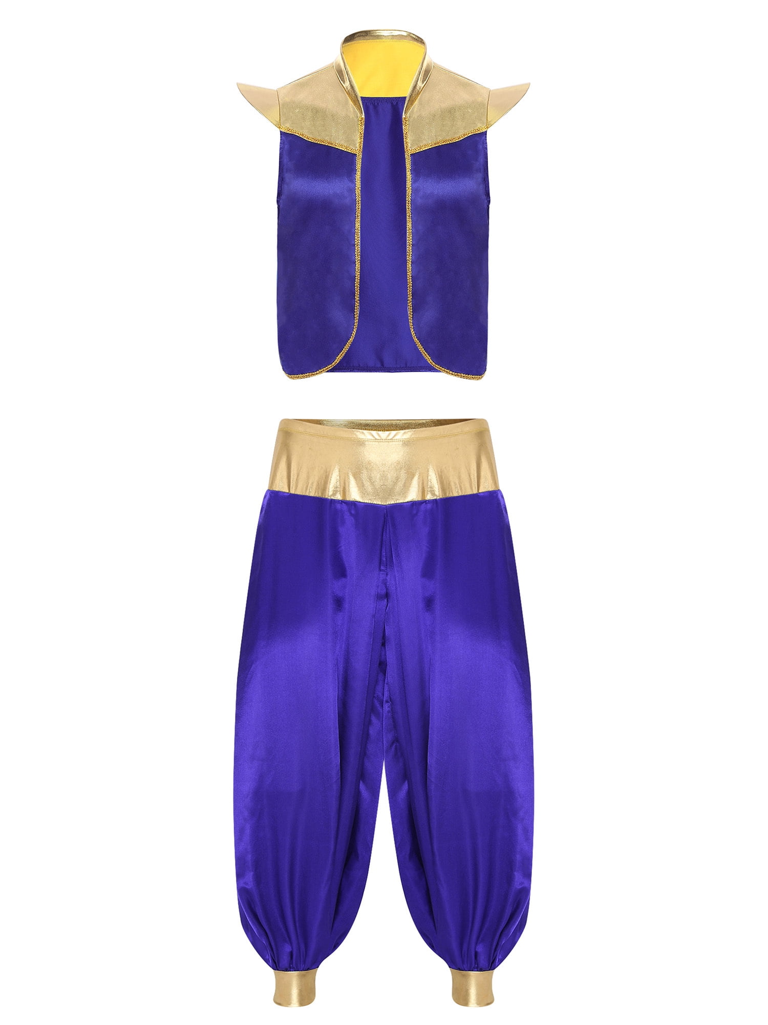 Oyolan Men's Arabian Prince Outfits Set Street Rat Dress Up Persian Ara ...