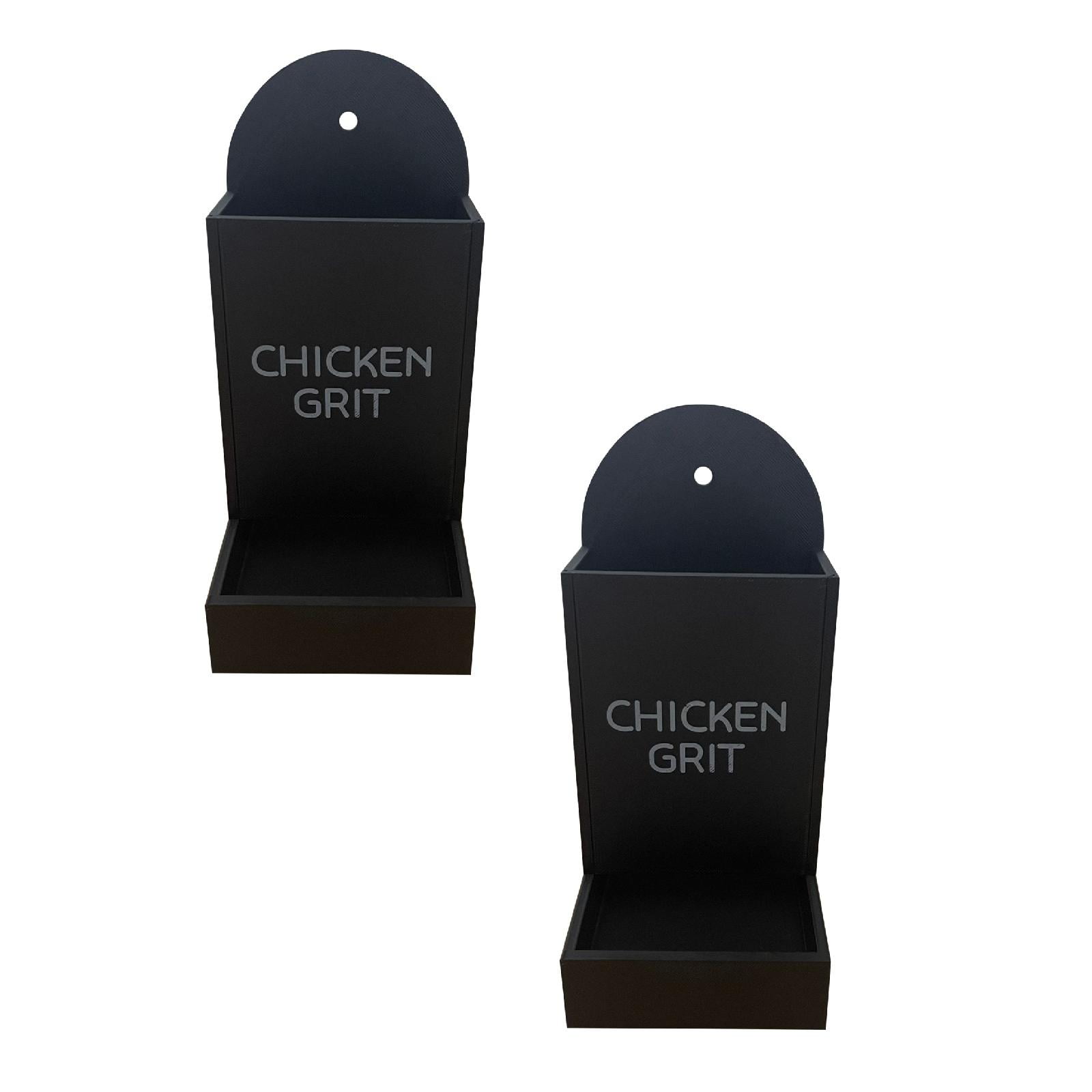 Oyster Shell & Grit Feeder for Chickens â Metal Hanging Poultry Feeder ...