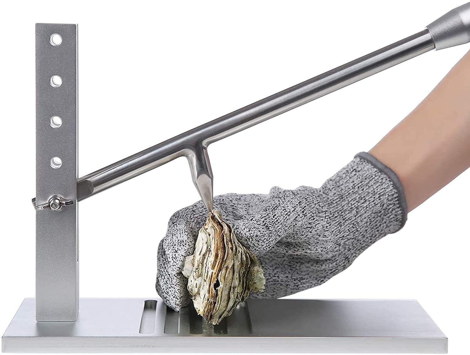 Oyster Shucker Stainless Steel Heavy Duty Oyster Clam Opener Tool ...