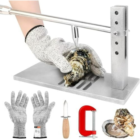 Oyster Opener Machine Oyster Shucker Tool with 5 Adjustable Heights ...