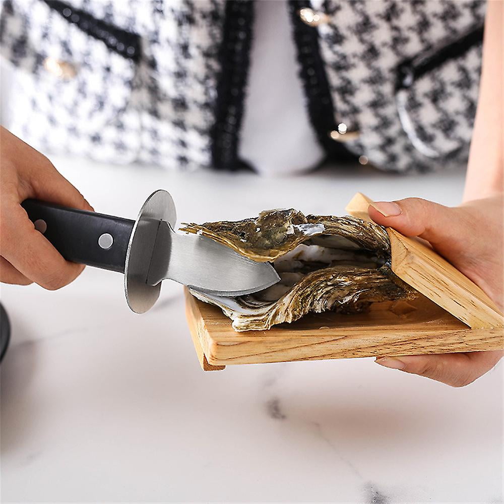 Oyster Shucking Opener Shucker Seafood Clamp Holder Shellfish Hand Clam ...