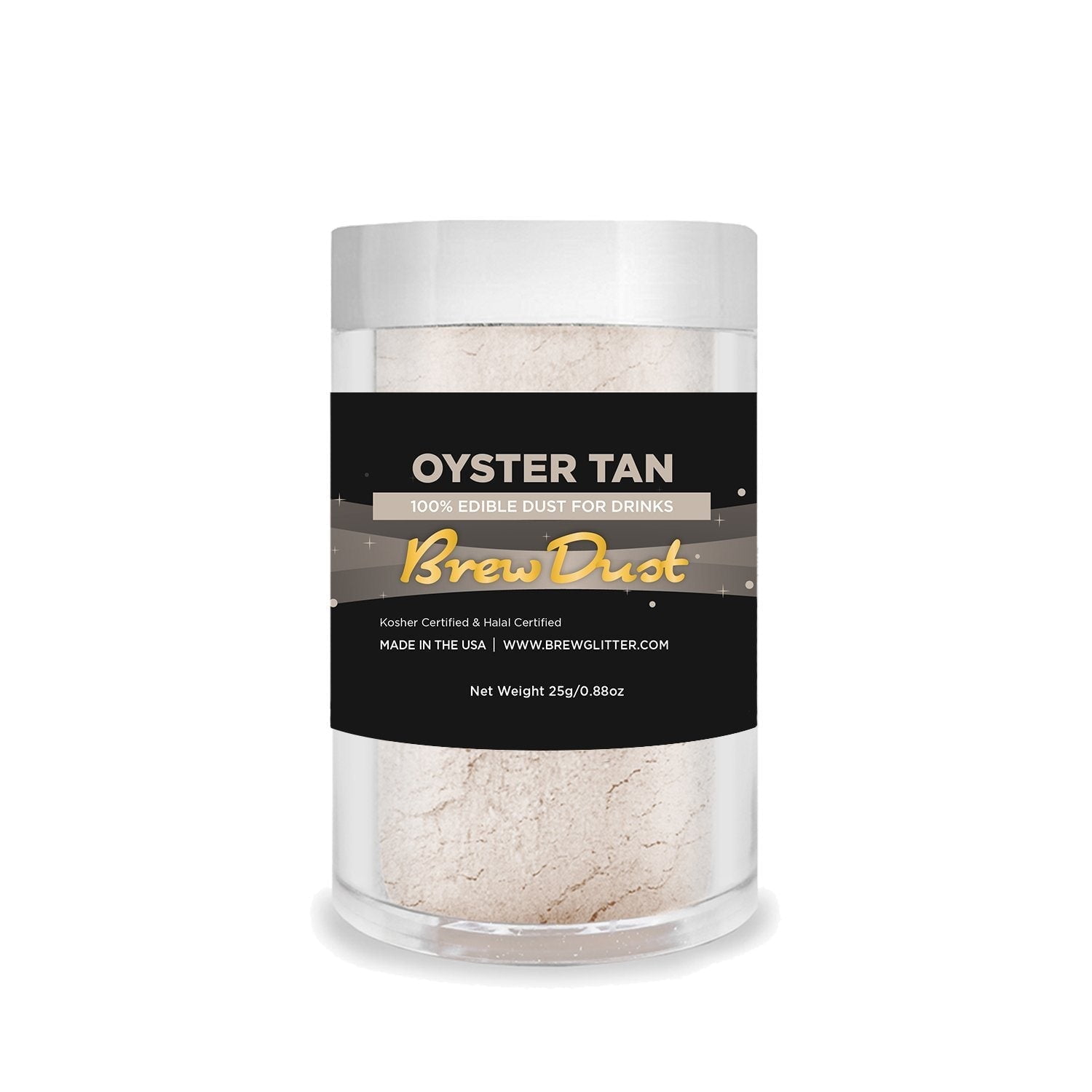 Brew Dust - Oyster Tan Edible Drink Powder - Silky Swirl, Beverage Safe ...