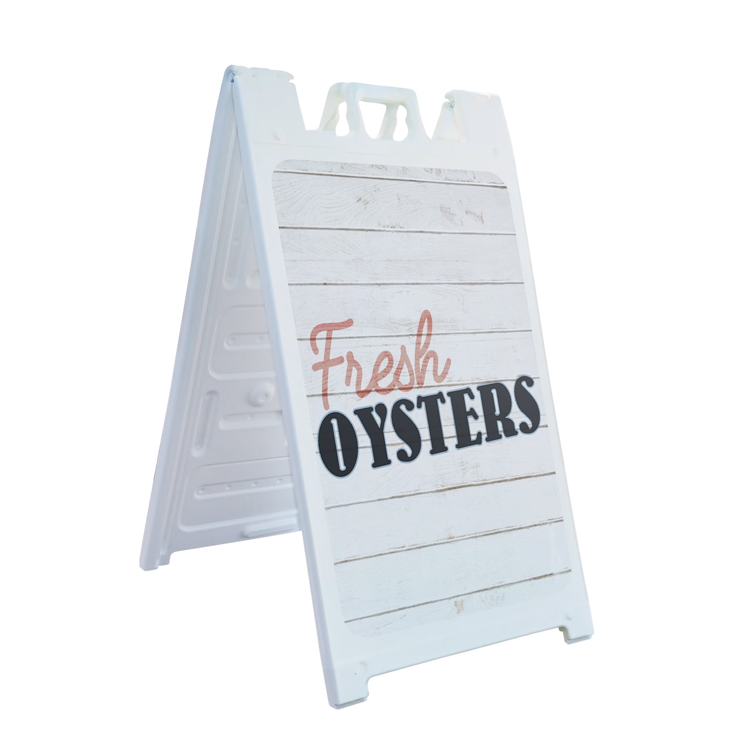 Oysters 24" x 36" Double Sided A-Frame Sidewalk Sign, Includes 2 ...