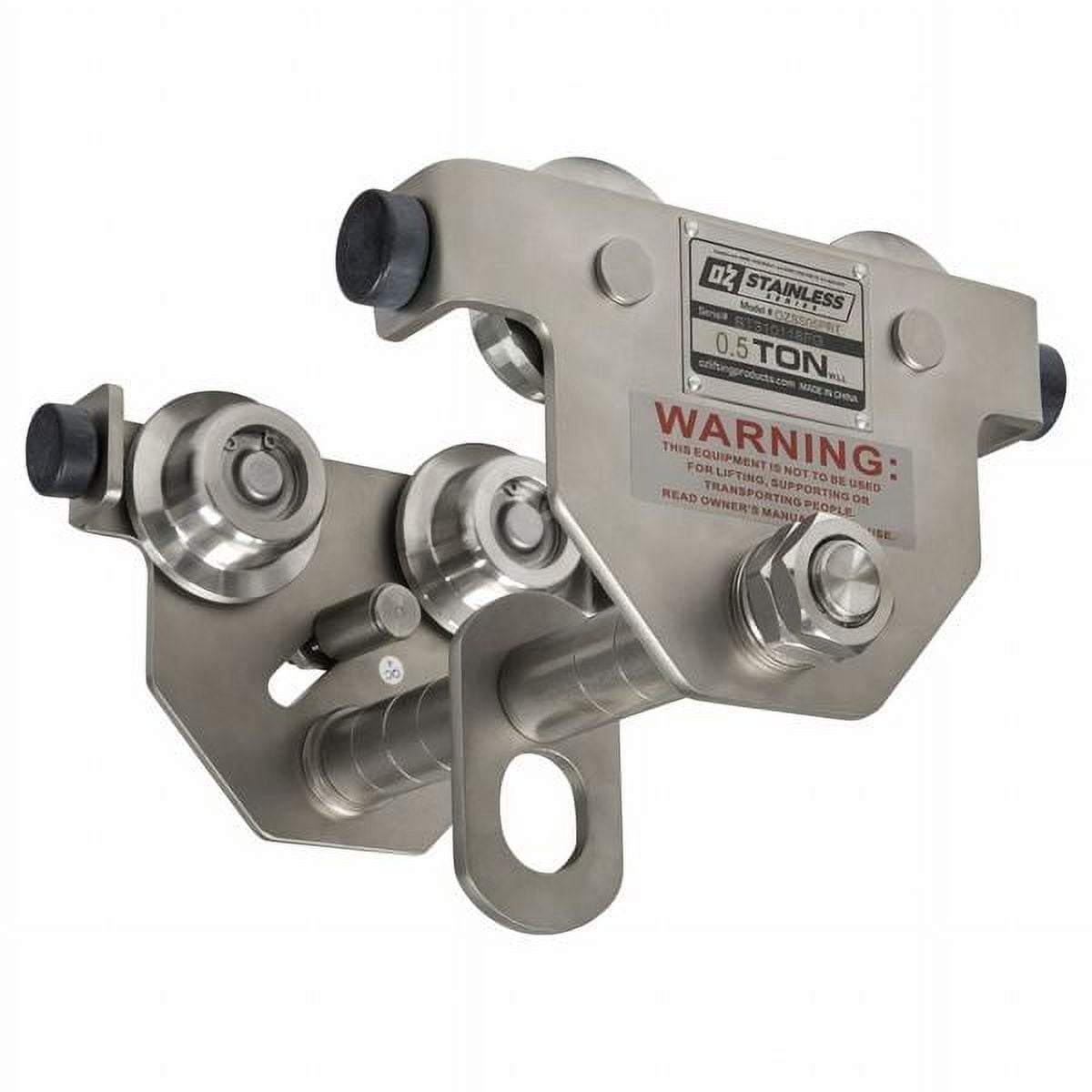 Oz Lifting Products Stainless Steel Push Beam Trolley OZSS05PBT ...