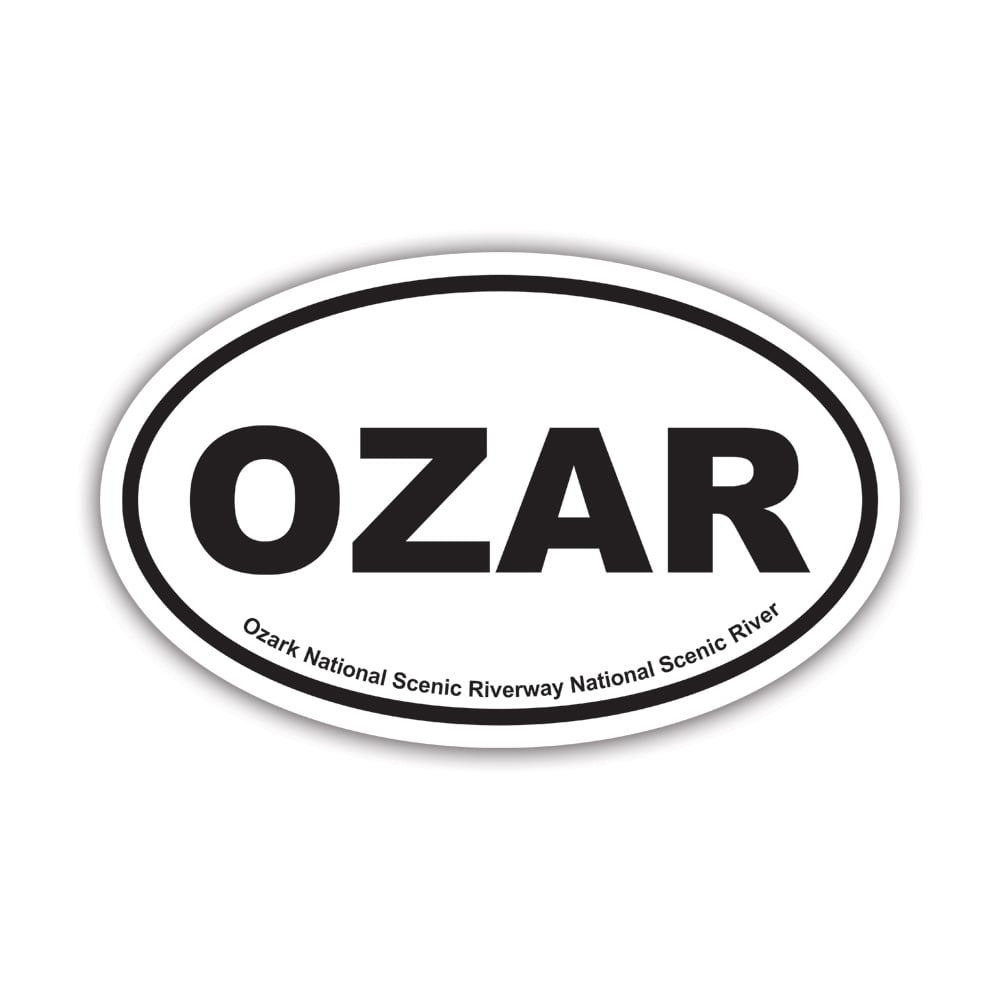 Ozark National Scenic Riverway National Scenic River OZAR Oval Sticker ...