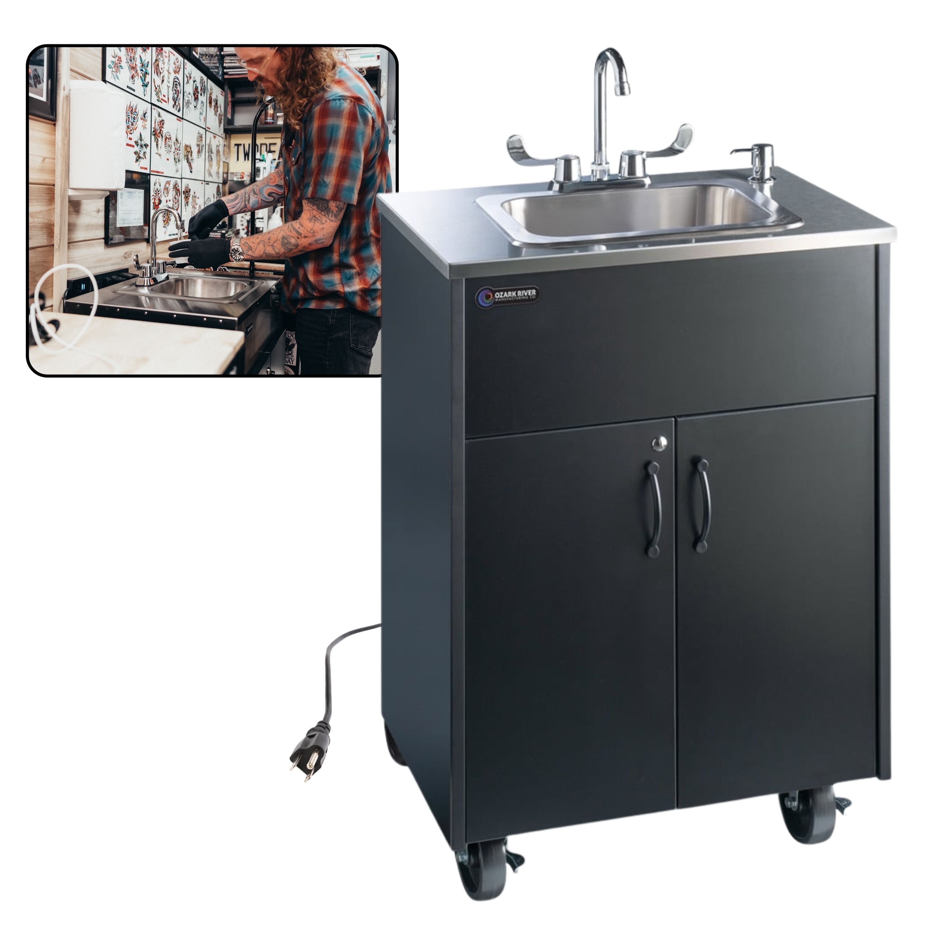 Ozark River Manufacturing Premier S1D, Portable Sink Hand Wash Station ...