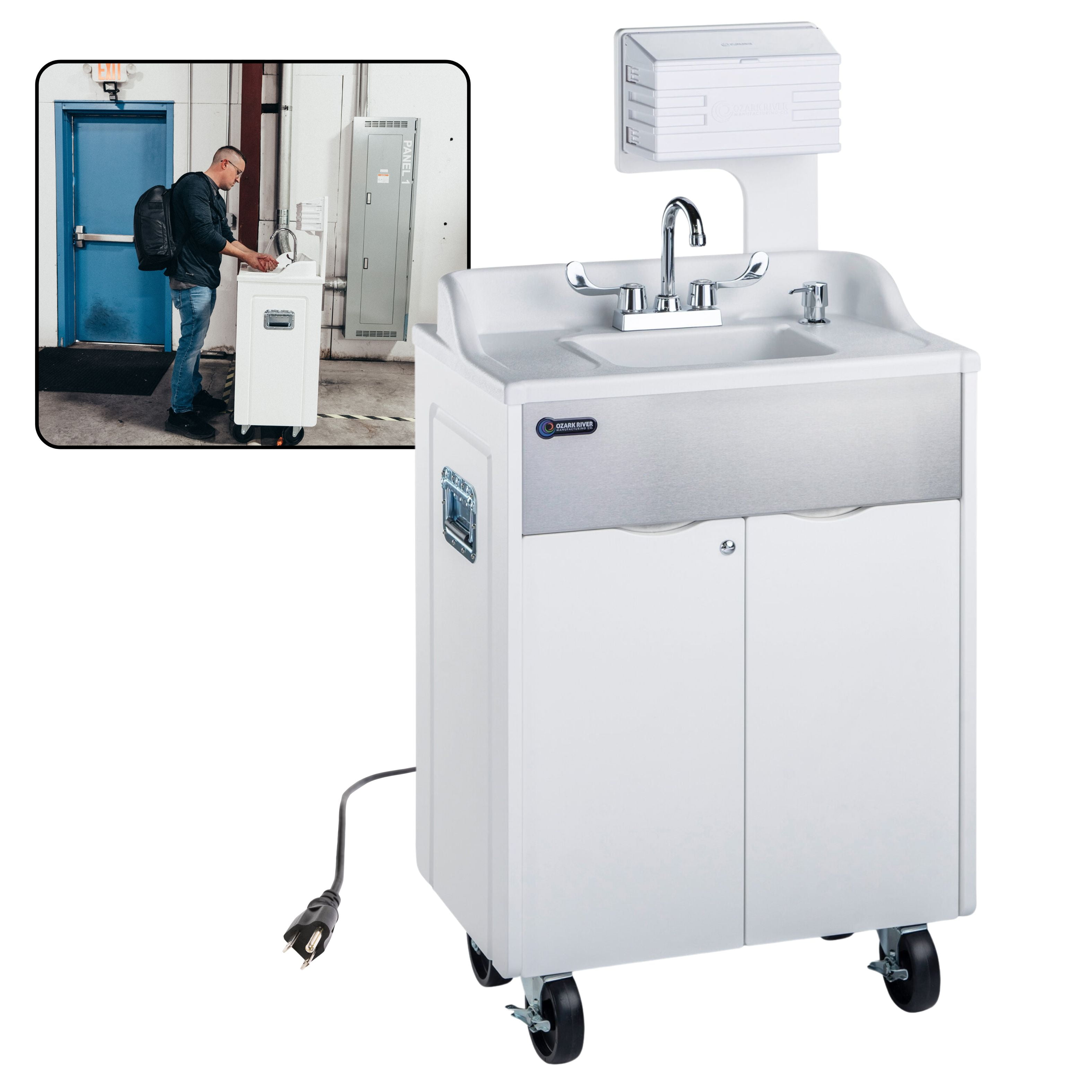 Ozark River Portable Sinks, Titan PRO 1 White, Outdoor & Indoor Mobile ...