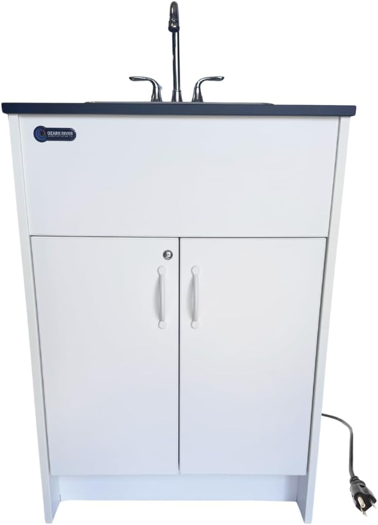 Ozark River Portable Sinks Essential Series, Black Laminate Countertop ...