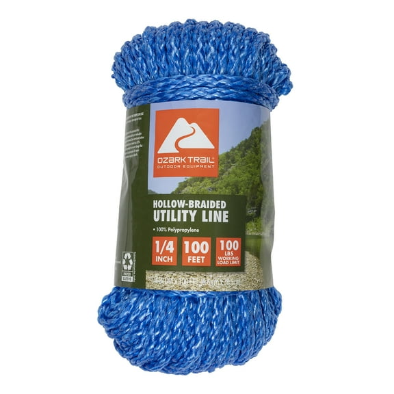 Attwood 11713-2 Utility Rope Blue Nylon 5/16"x50' - Walmart.com