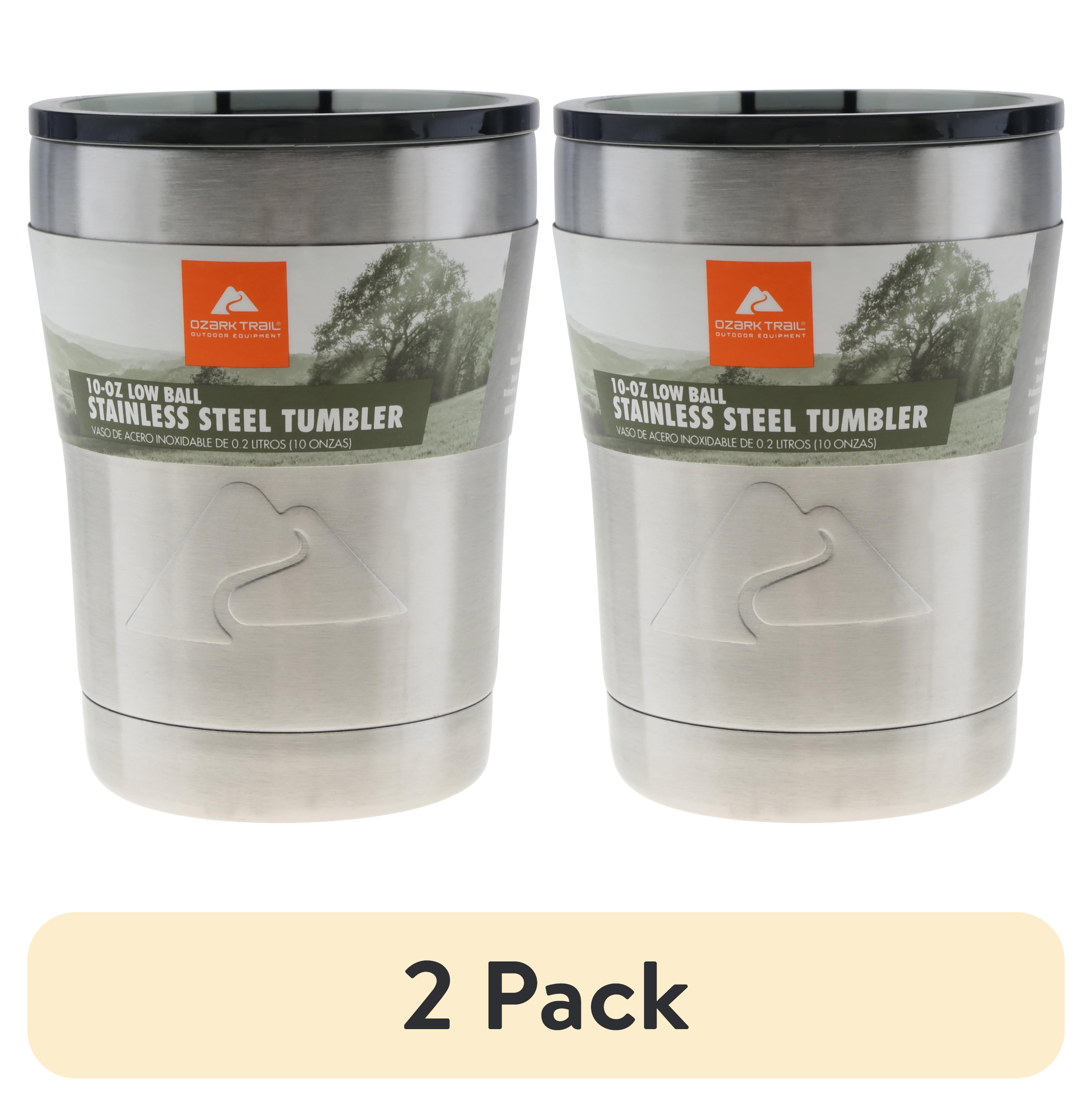 (2 pack) Ozark Trail 10 oz Tumbler Vacuum Insulated Stainless Steel ...