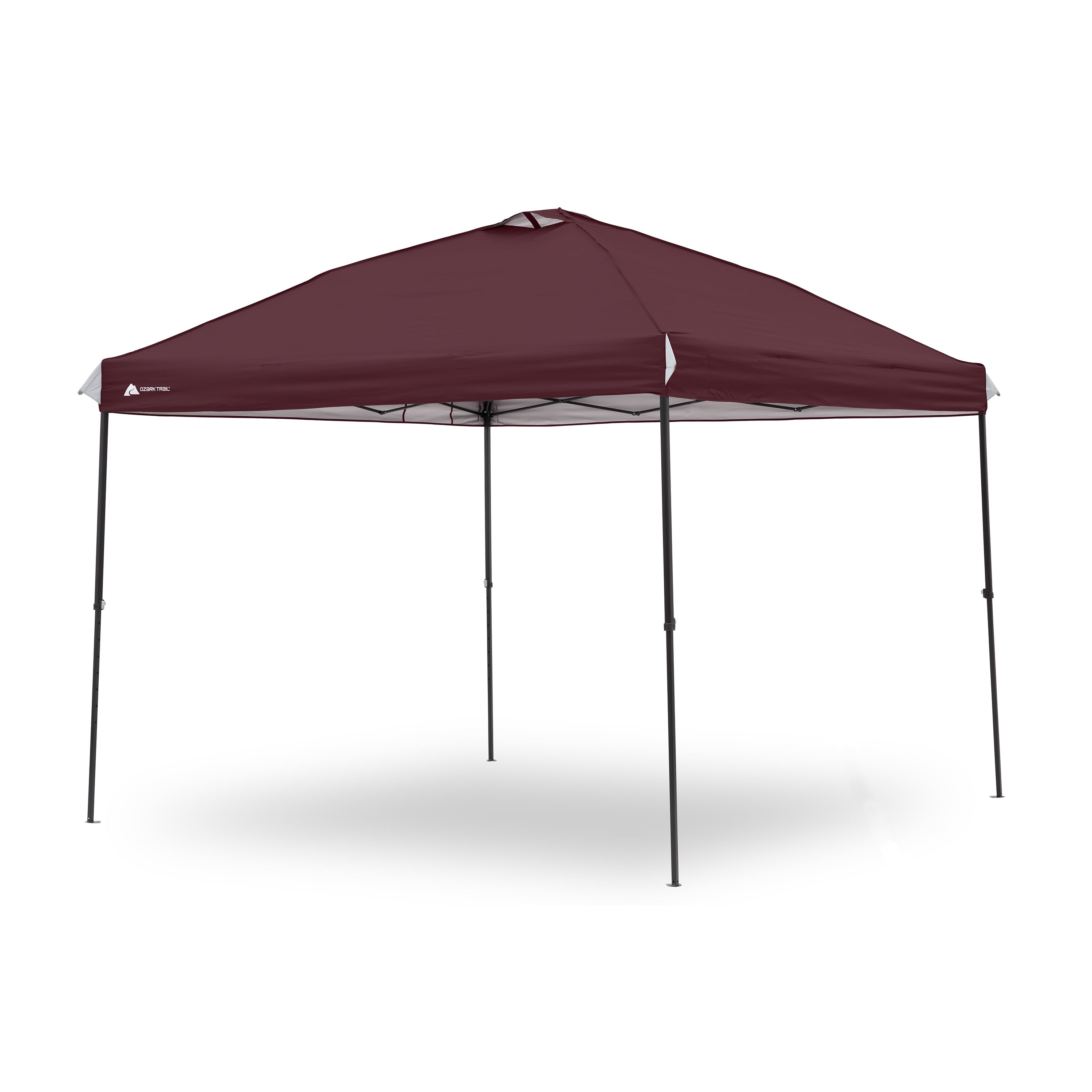Ozark Trail 10' x 10' Straight Leg Canopy Maroon with Ventilation and ...