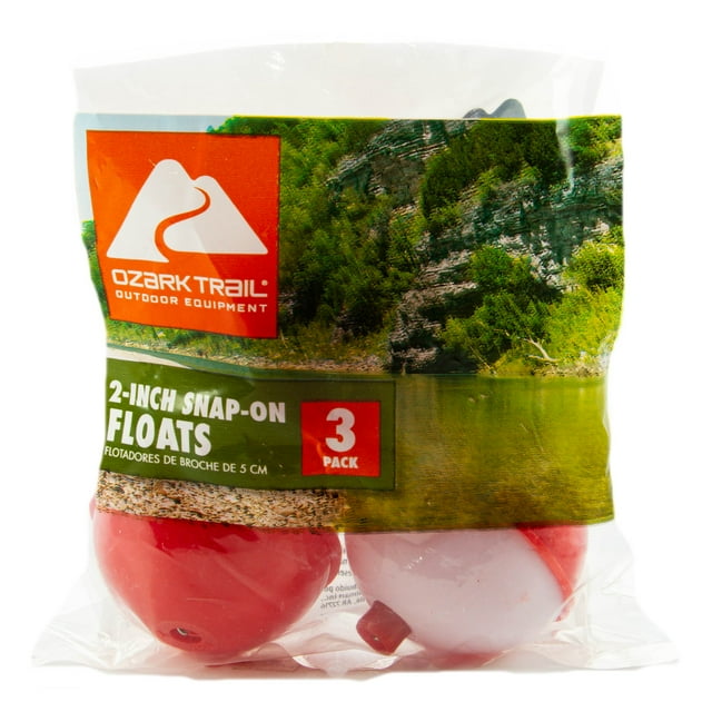Ozark Trail 2" Round Plastic Fishing Floats (3 Pack) - Walmart.com