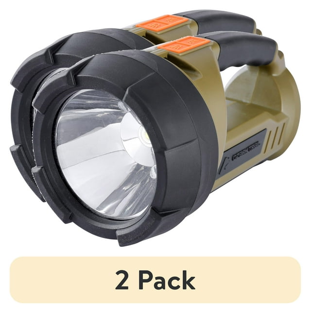 (2 pack) Ozark Trail 2000 Lumen Dual Source LED Rechargeable Flashlight ...