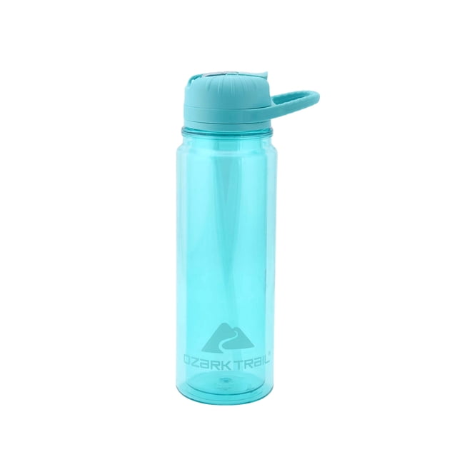 Ozark Trail 24-Ounce Double-Wall Tritan Water Bottle with Flip Straw ...