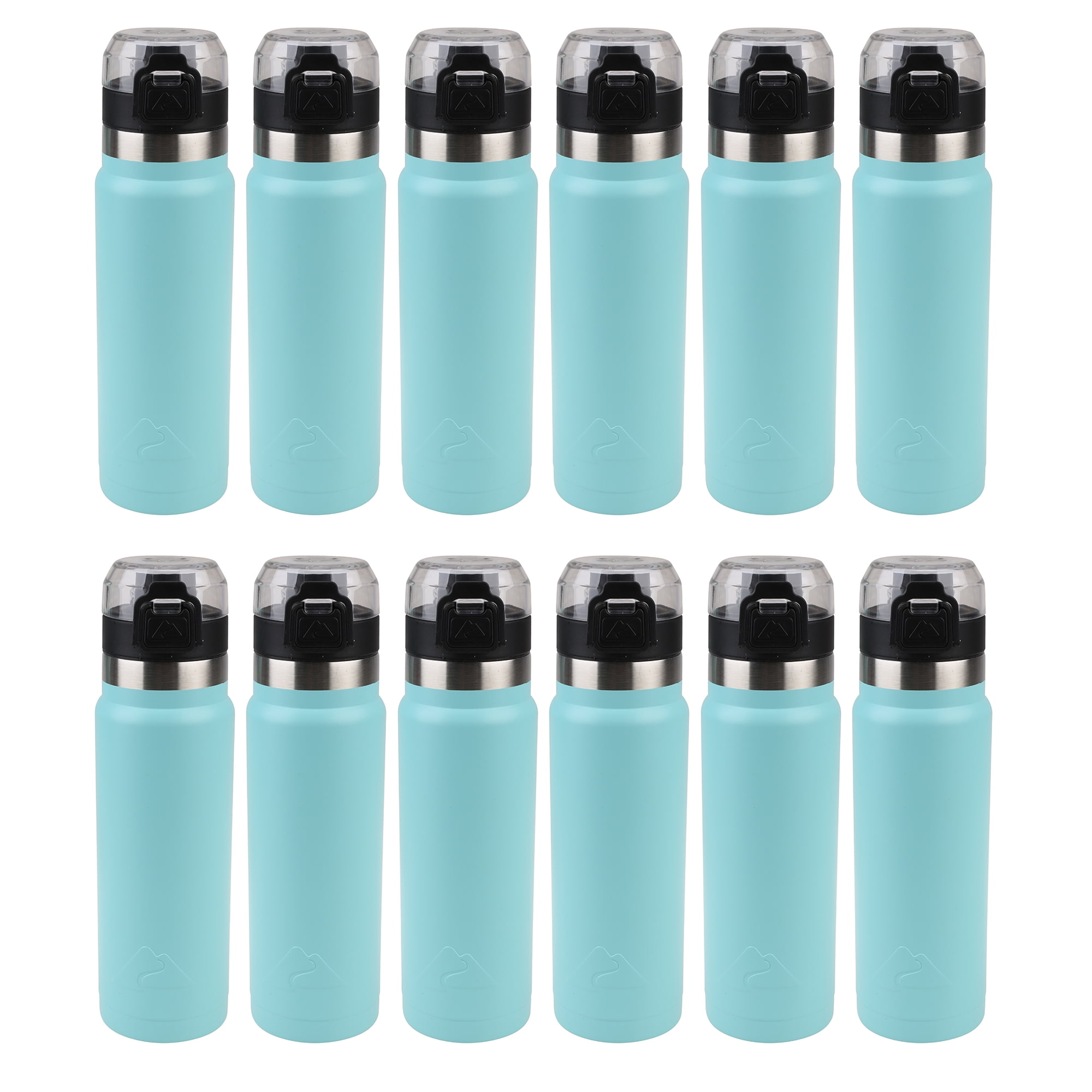 Ozark Trail 24 oz Teal Double-Wall Vacuum-Sealed Stainless Steel Water ...