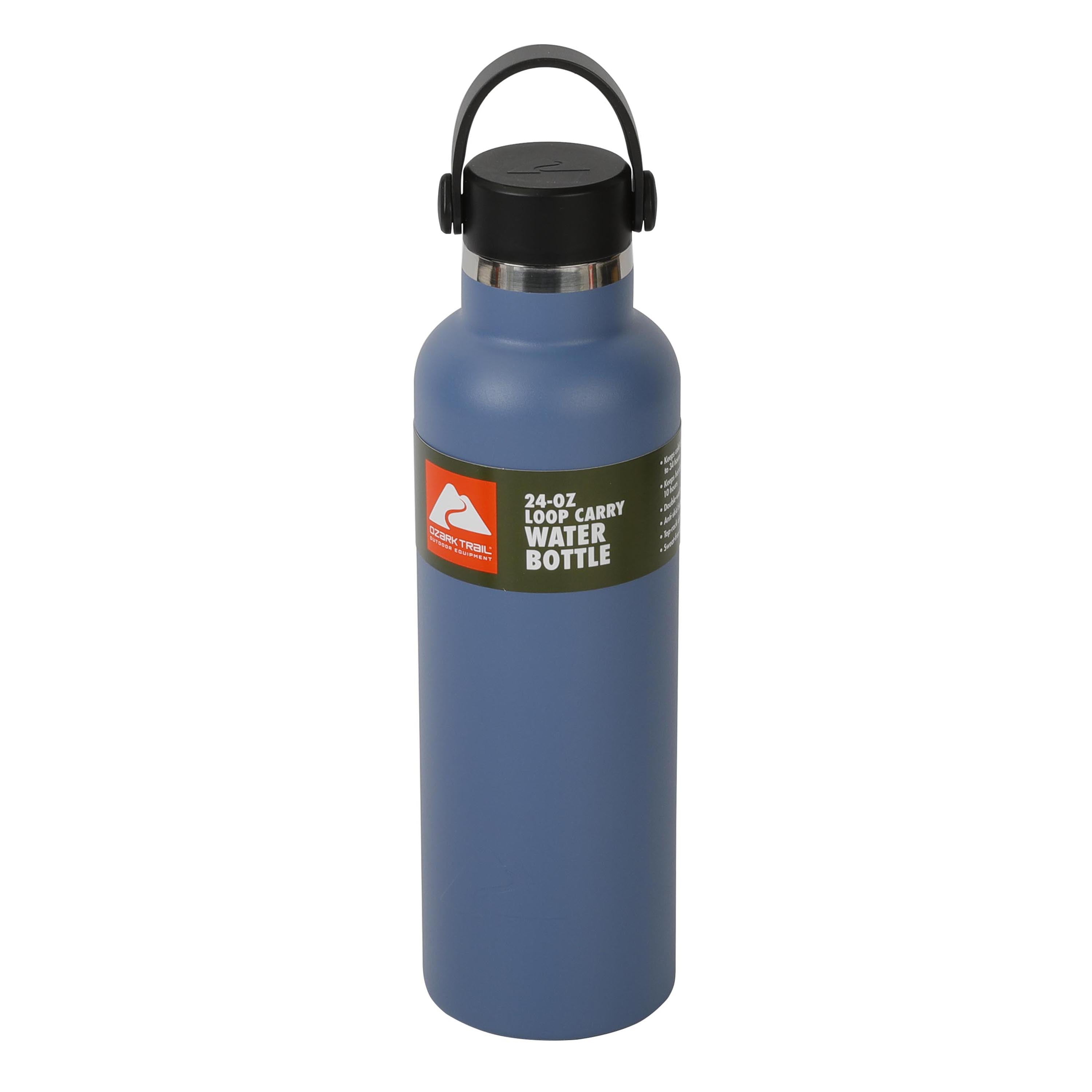 Ozark Trail 24 oz Stainless Steel Loop Water Bottle Indigo - Walmart ...