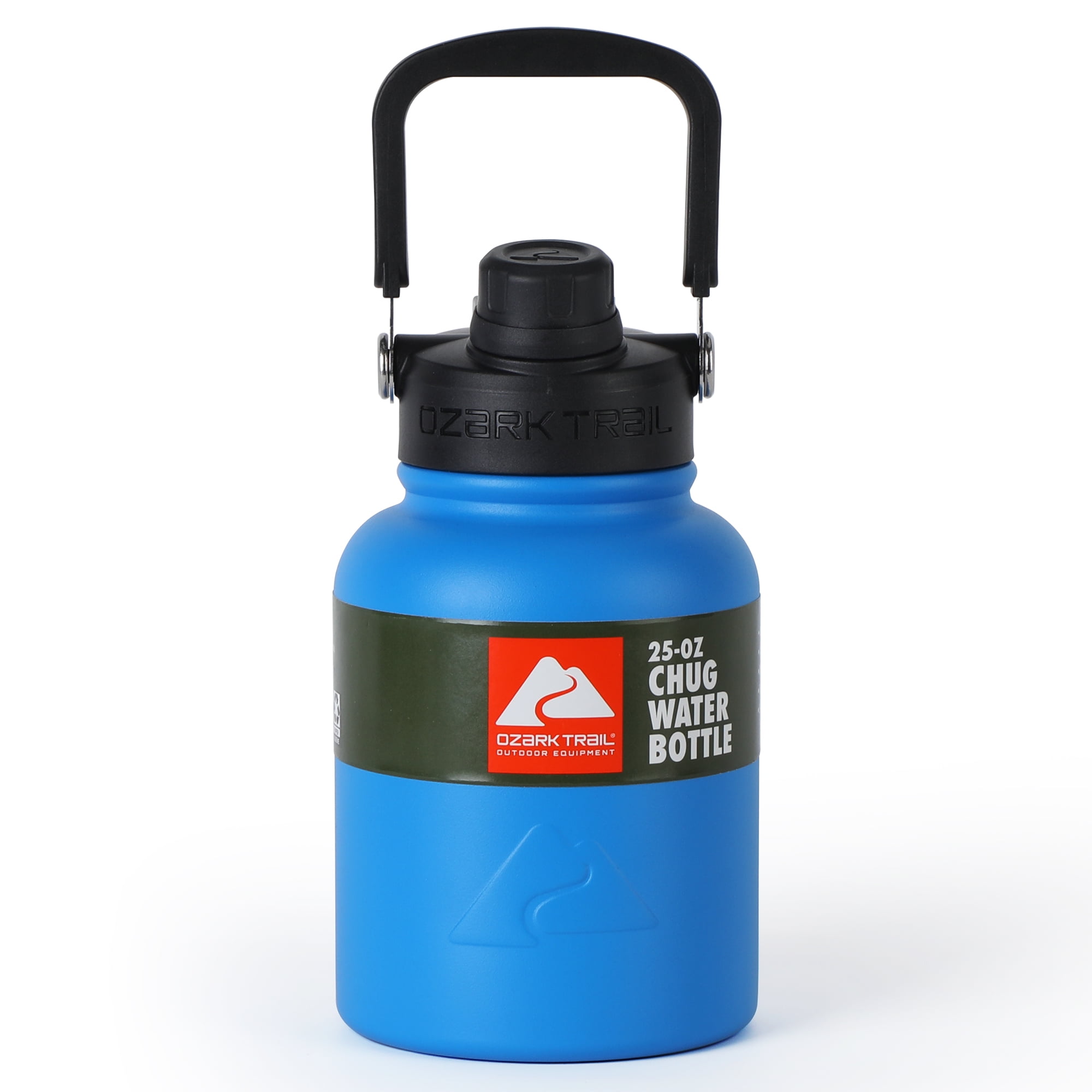 Ozark Trail 25 oz Insulated Stainless Steel Chug Bottle, Electric Blue ...