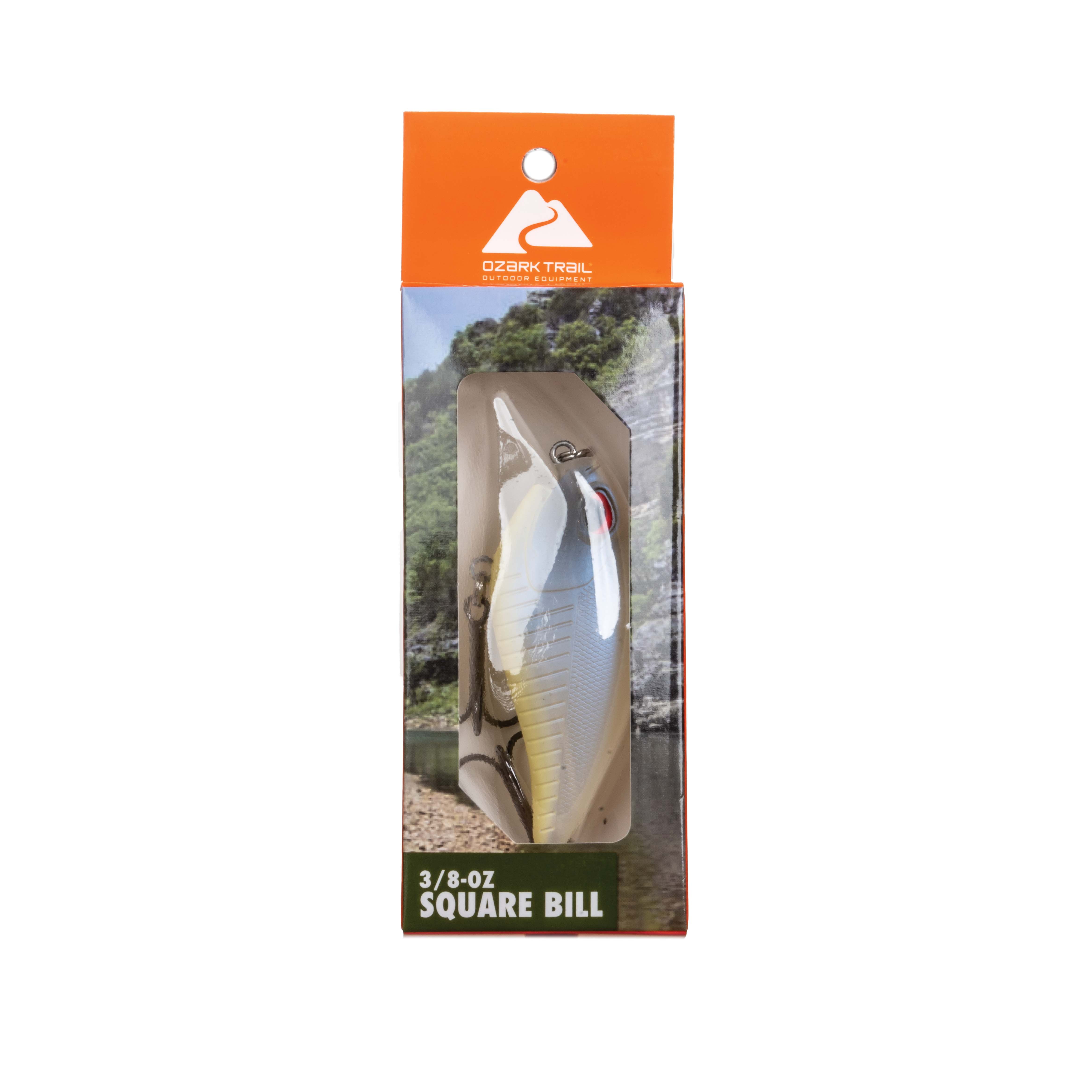 Ozark Trail 3/8oz Squarebill Crankbait Lure Lemon Sorbet for Bass ...