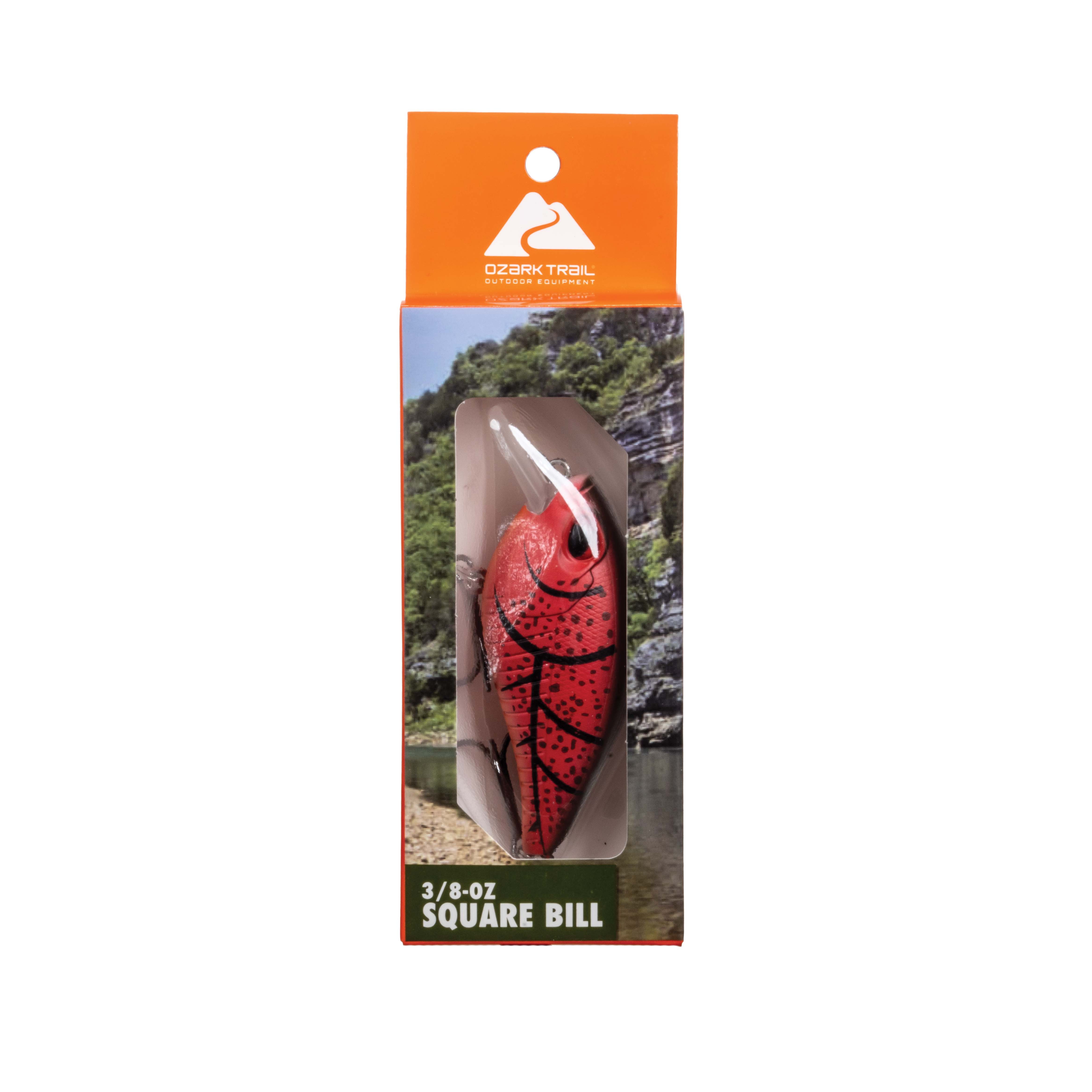 Ozark Trail Freshwater Squarebill Fishing Lure, Red Craw, 3/8 oz ...