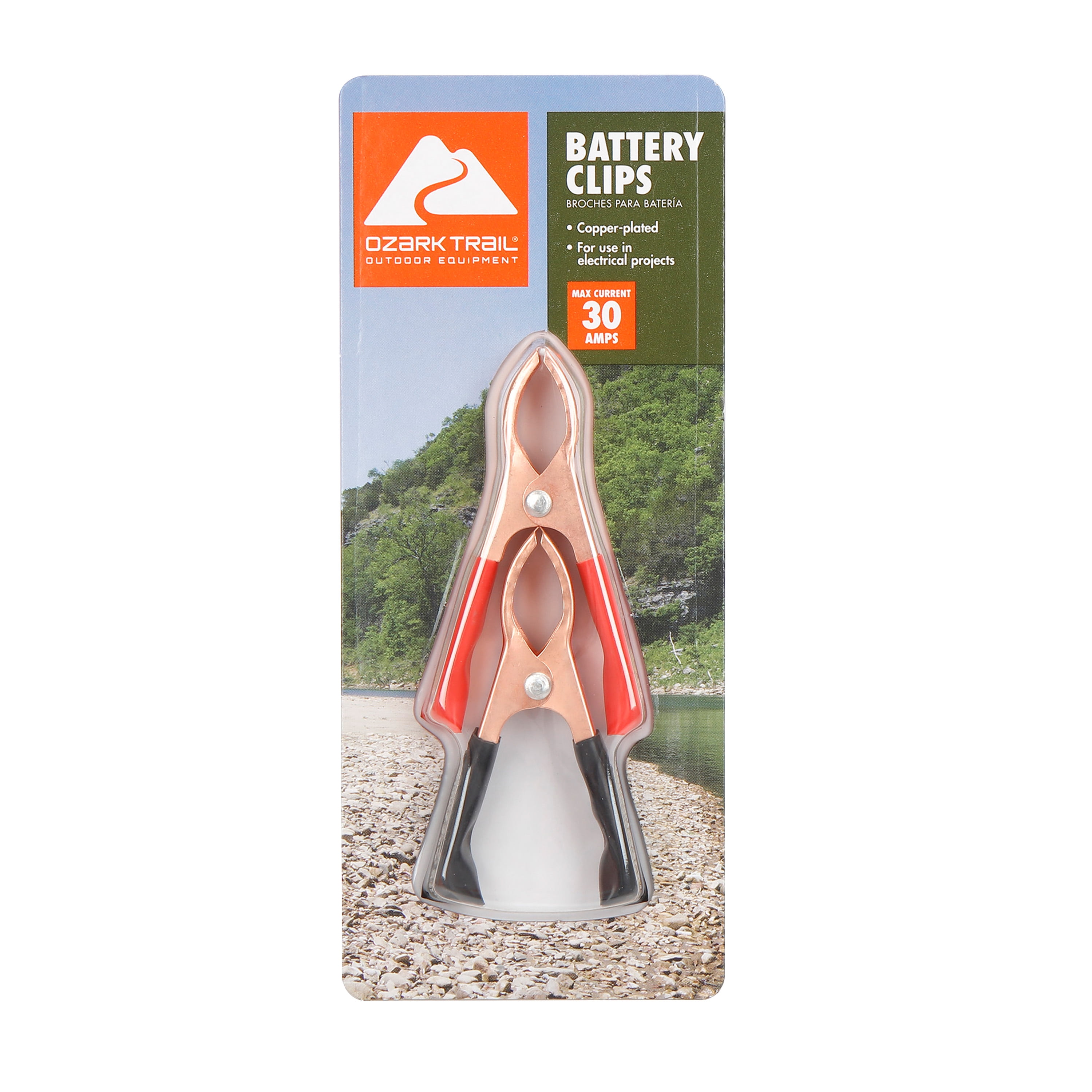 Ozark Trail 3" Boating Battery Clips For Jump Starter Cables, 30 Amps ...