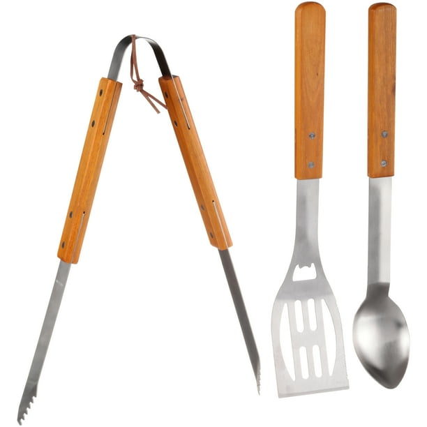 Ozark Trail 3-Piece Outdoor Cooking Tool Set - Walmart Business Supplies