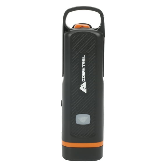 Ozark Trail Emergency Flashlight with 300 Lumens, Dual Rechargeable ...