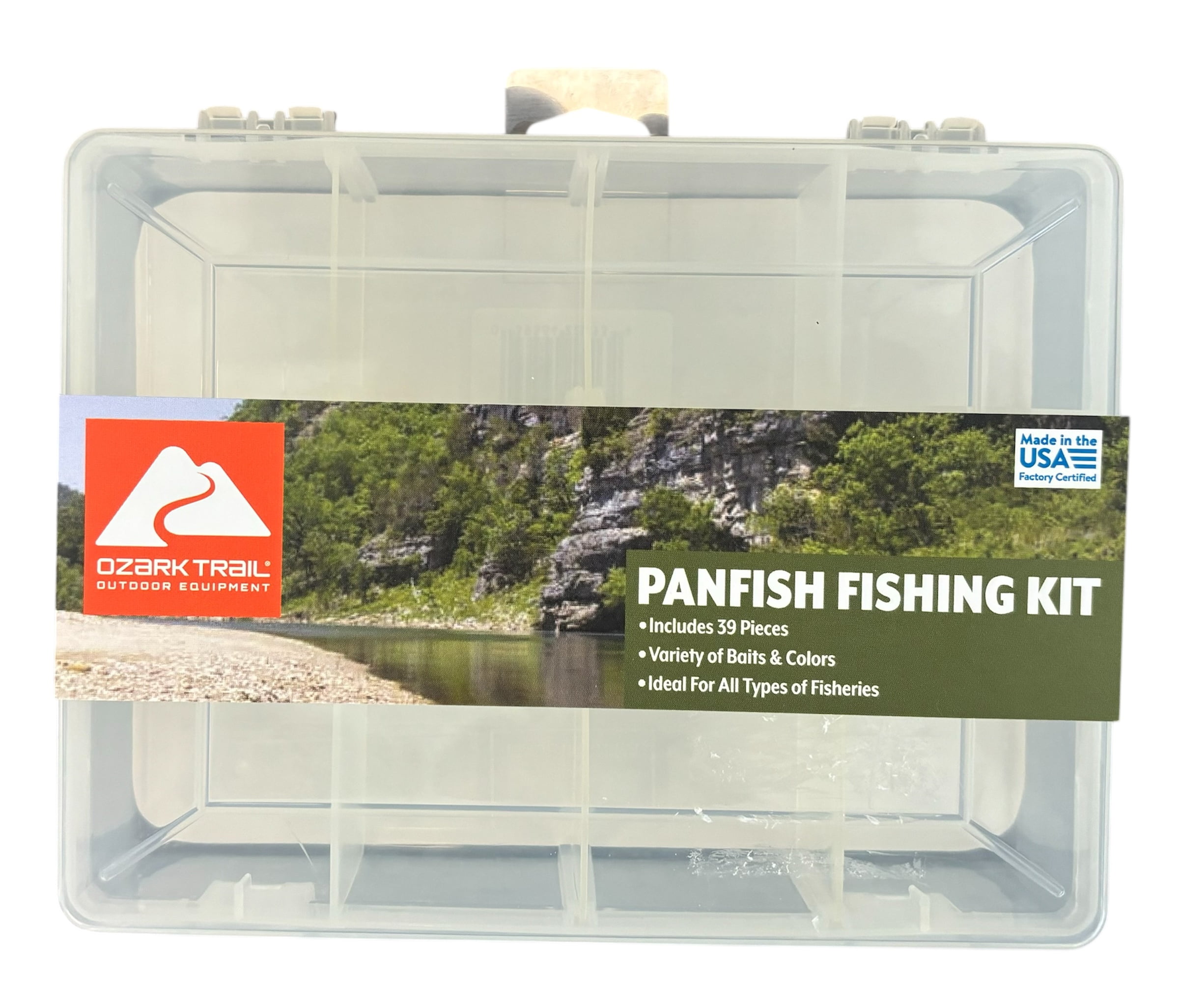 Ozark Trail 39Piece Panfish Fishing Tackle Box Kit - Walmart.com