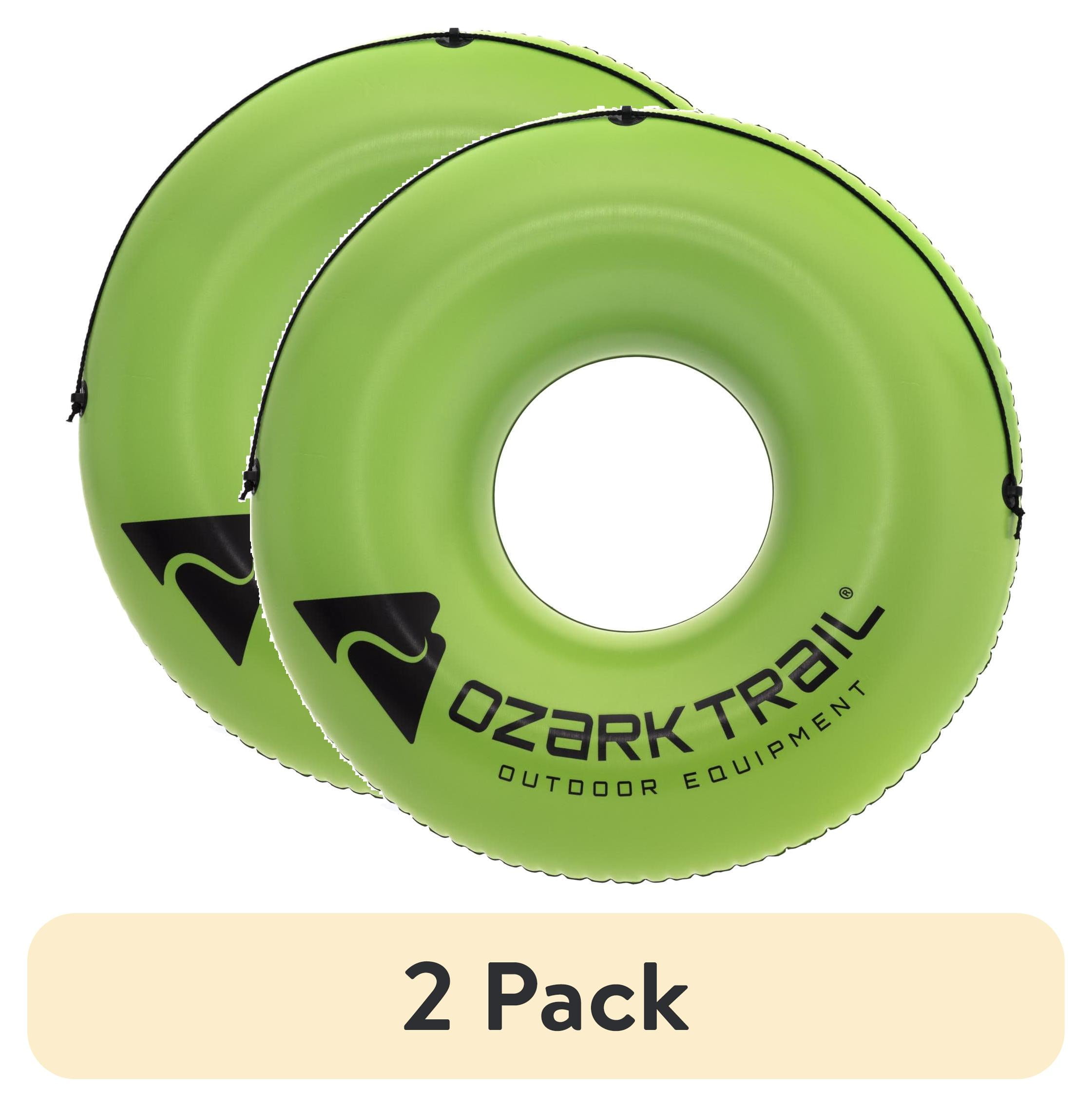 (2 pack) Ozark Trail 45" Green River Tube Float, 45" Deflated, Adult ...