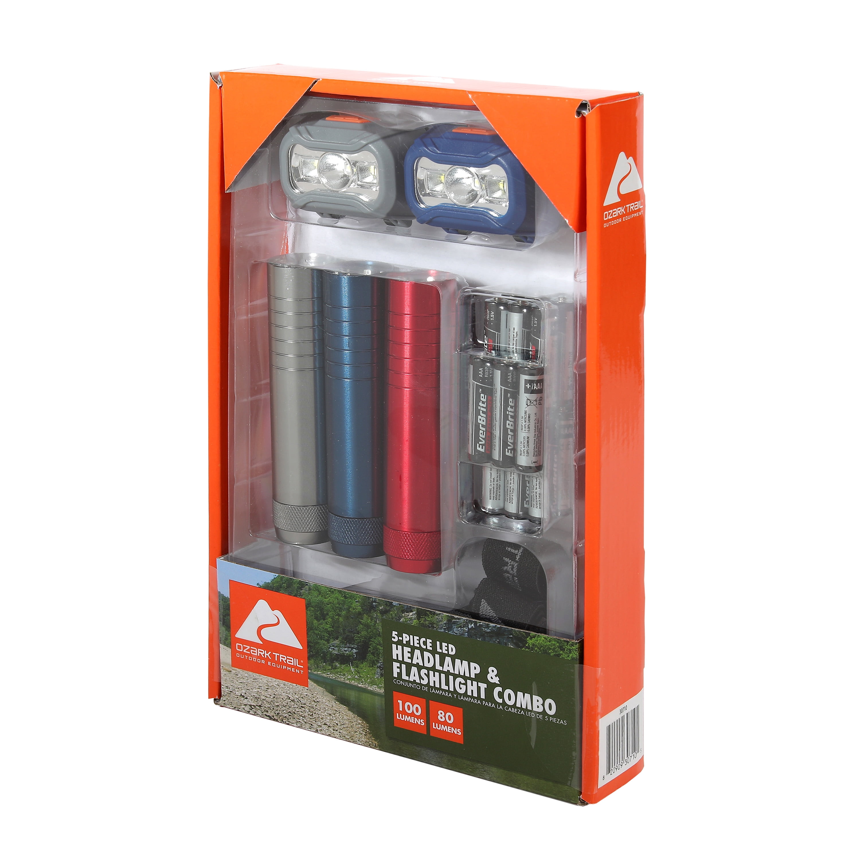 Ozark Trail 5-Piece LED Flashlight & Headlamp Combo, Model 30710 ...