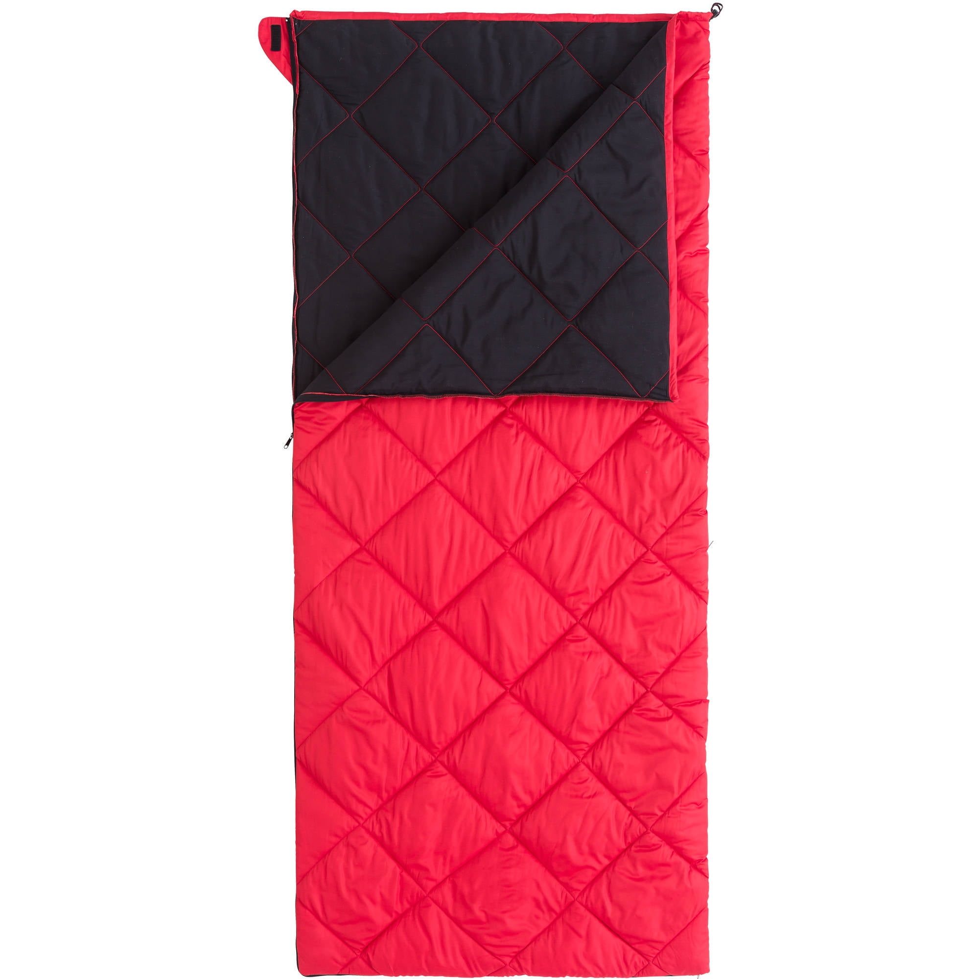 Ozark Trail 50F Deluxe Warm Weather Sleeping Bag, Red - Walmart.com