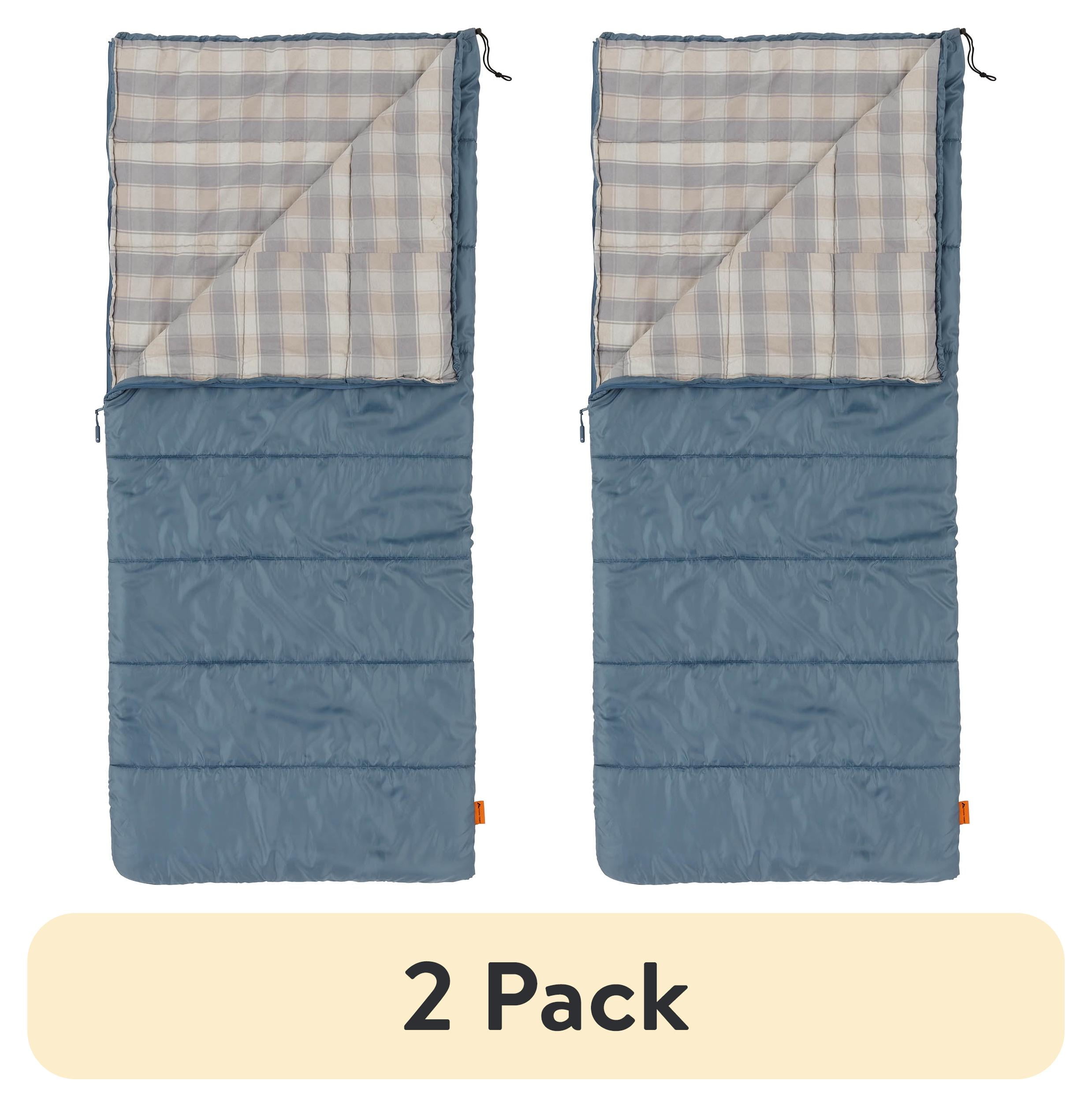 Brandclub - (2 pack) Ozark Trail 50F Flannel Lined Rectangle Adult ...
