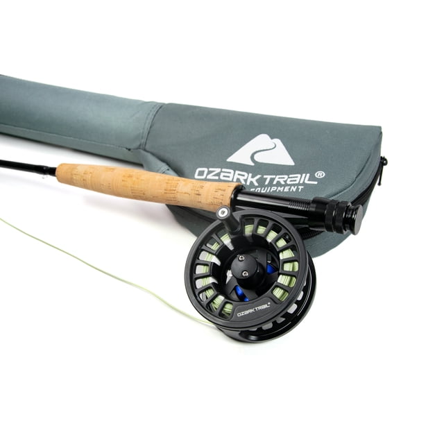 Ozark Trail 5WT 8ft Graphite Fly Fishing Rod Combo - Walmart Business ...