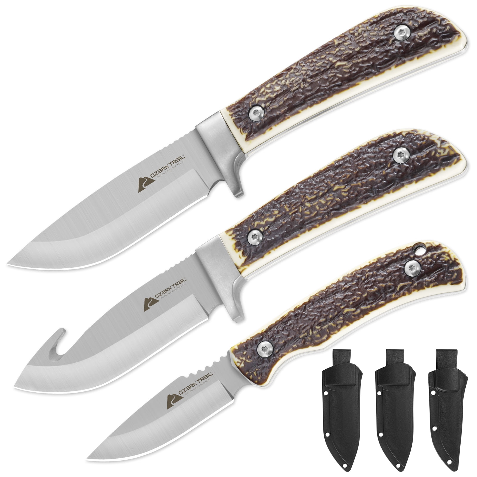 Brandclub - Ozark Trail 6 Pieces Combo Knife Set,8.5 inches Fixed Blade ...