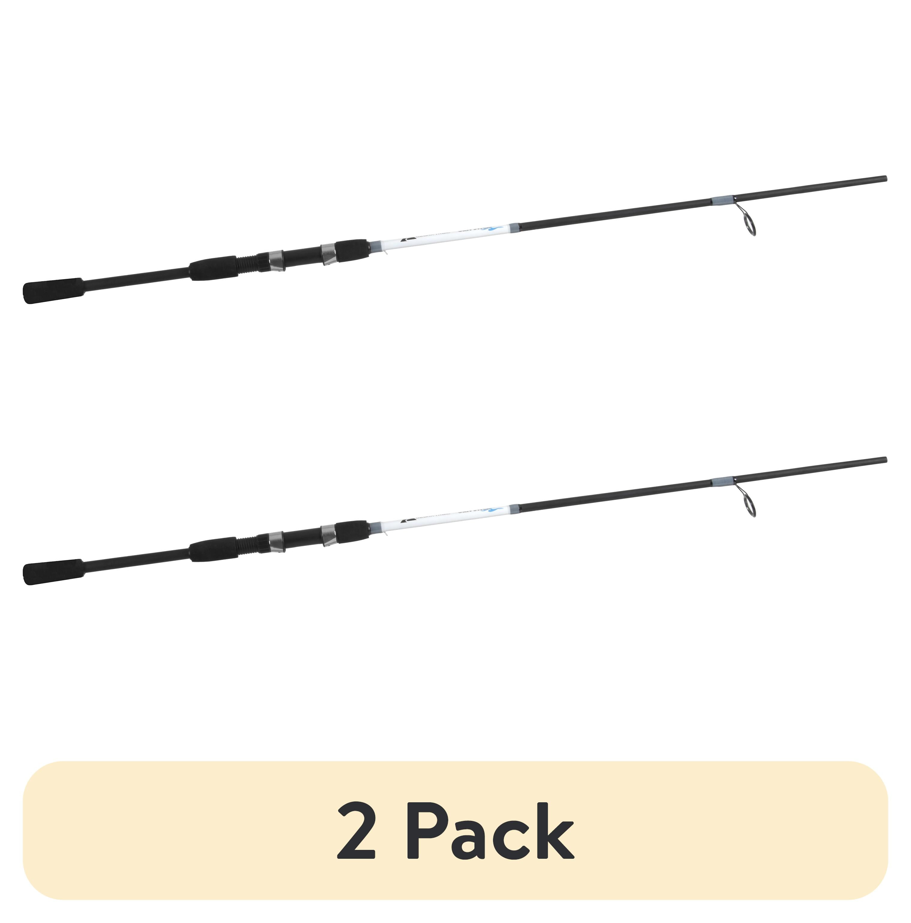 (2 pack) Ozark Trail 7' 2 pc Medium Grit Stick Inshore Fishing Rod ...