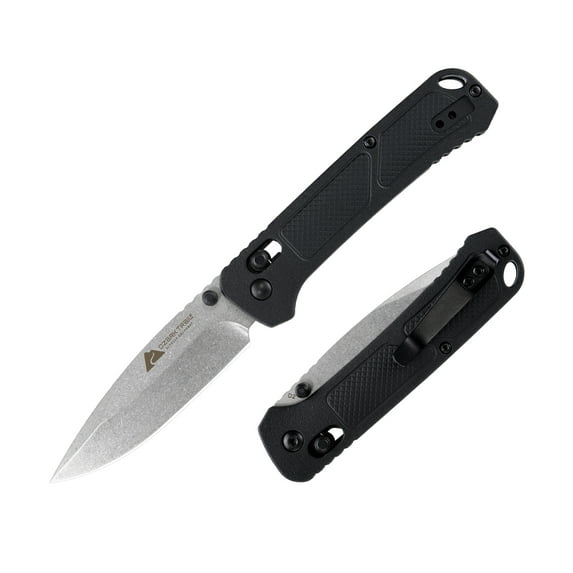 Ozark Trail 7.5 inch Folding Knife,D2 Blade,Black Handle, Slide Lock ...