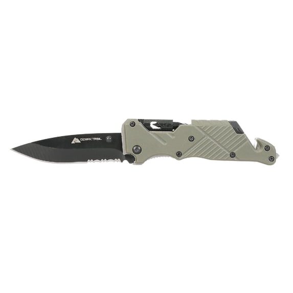 Ozark Trail 7-in-1 Multi Tool Stainless Steel Knife Screwdriver Fire ...