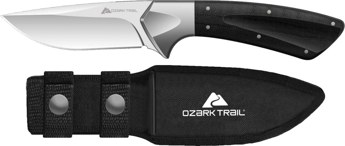Ozark Trail 7-in Fixed Blade Knife with Stainless Steel Blade and ...
