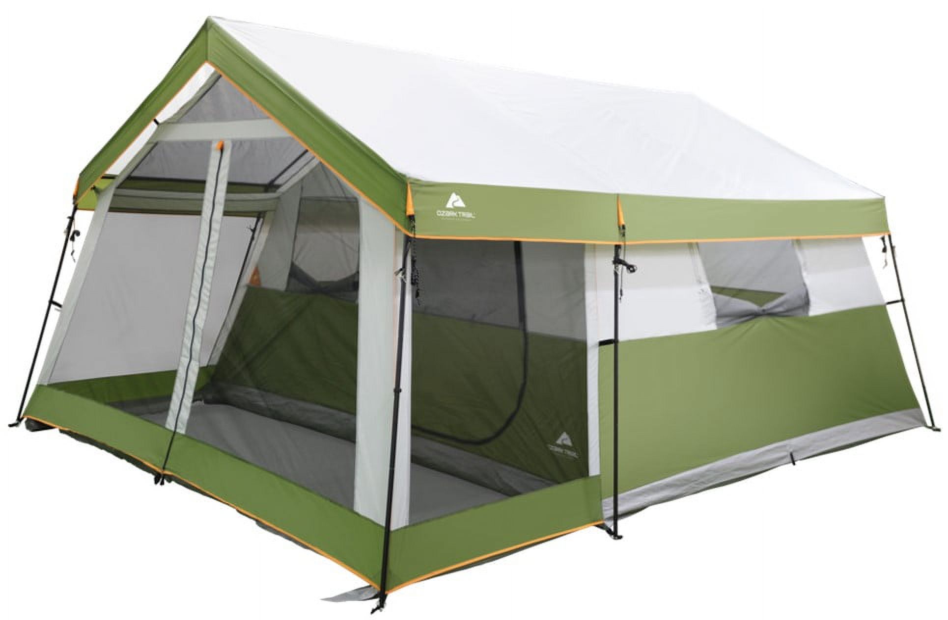 Ozark Trail 8 Person Family Cabin Tent 1 Room With Screen Porch Green Ozark Trail 8 Person Family Cabin Tent 1 Room With Screen Porch Green