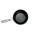 Ozark Trail 9.5 inch Camping Frying Pan Black Carbon Steel with Folding ...