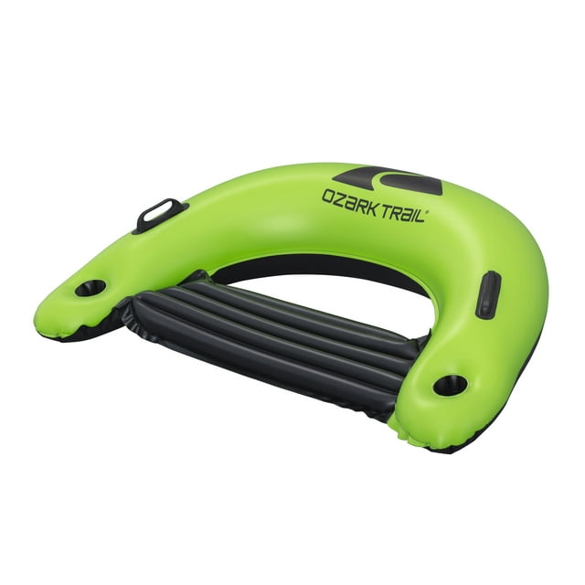 Ozark Trail Lazy Lounge Inflatable Float - 2 Cup Holders - Walmart.com