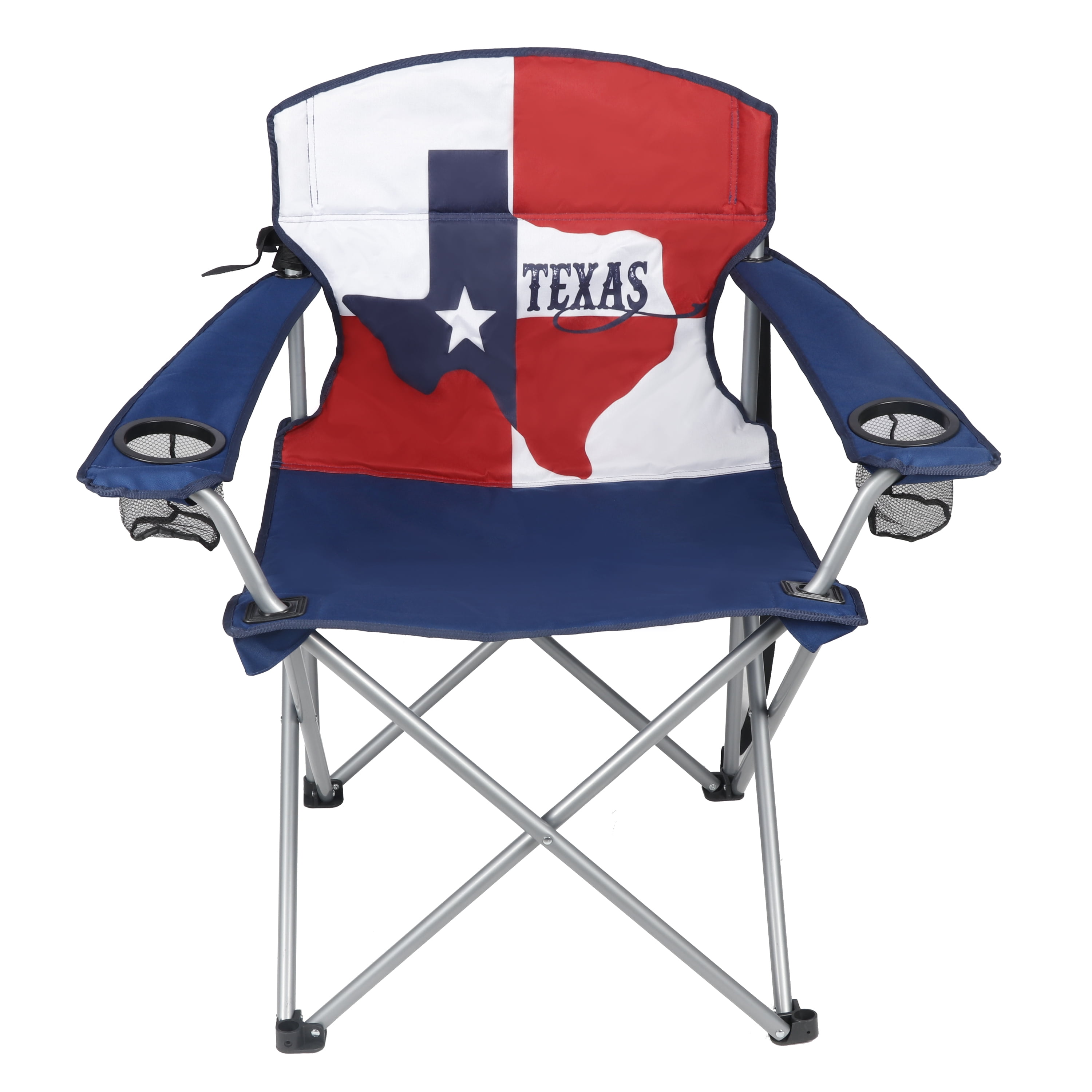 Ozark Trail Big & Tall Chair Texas Pattern Wide Seat Folding Support ...