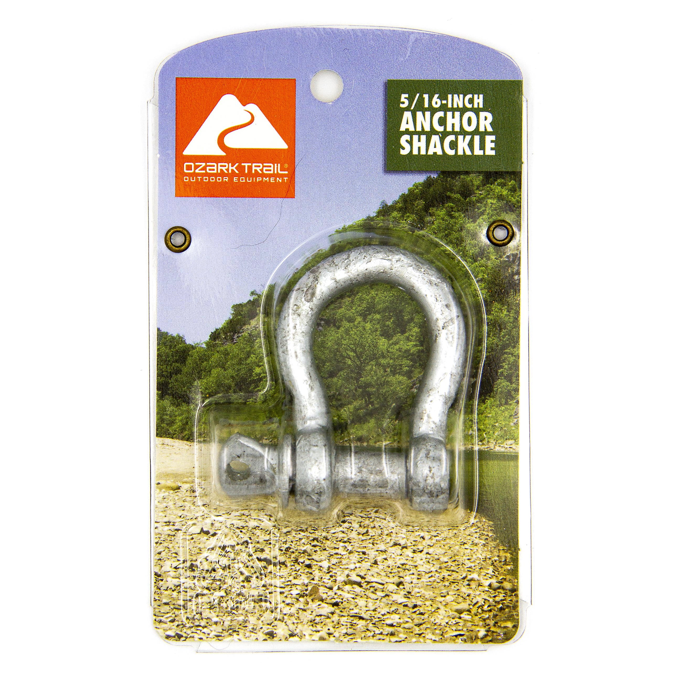 Ozark Trail Boat Anchor Shackle 7/16 Inch D Bow Shackle, 1200 lbs ...