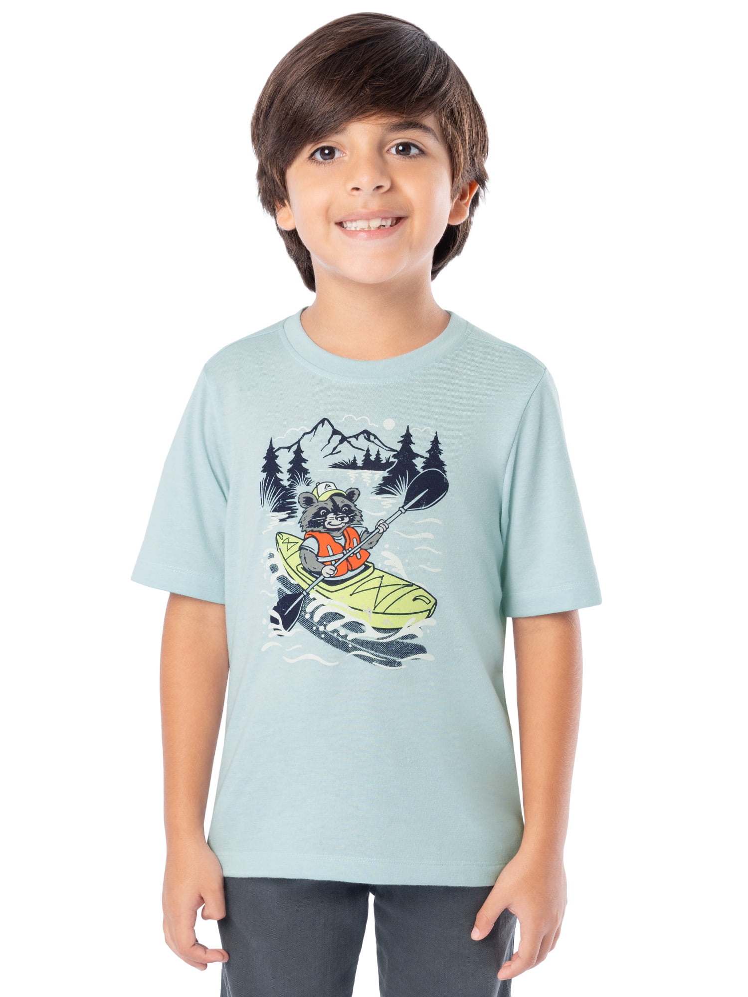 Ozark Trail Boy's Graphic Short Sleeve T-Shirt, Sizes 4-18 & Husky ...