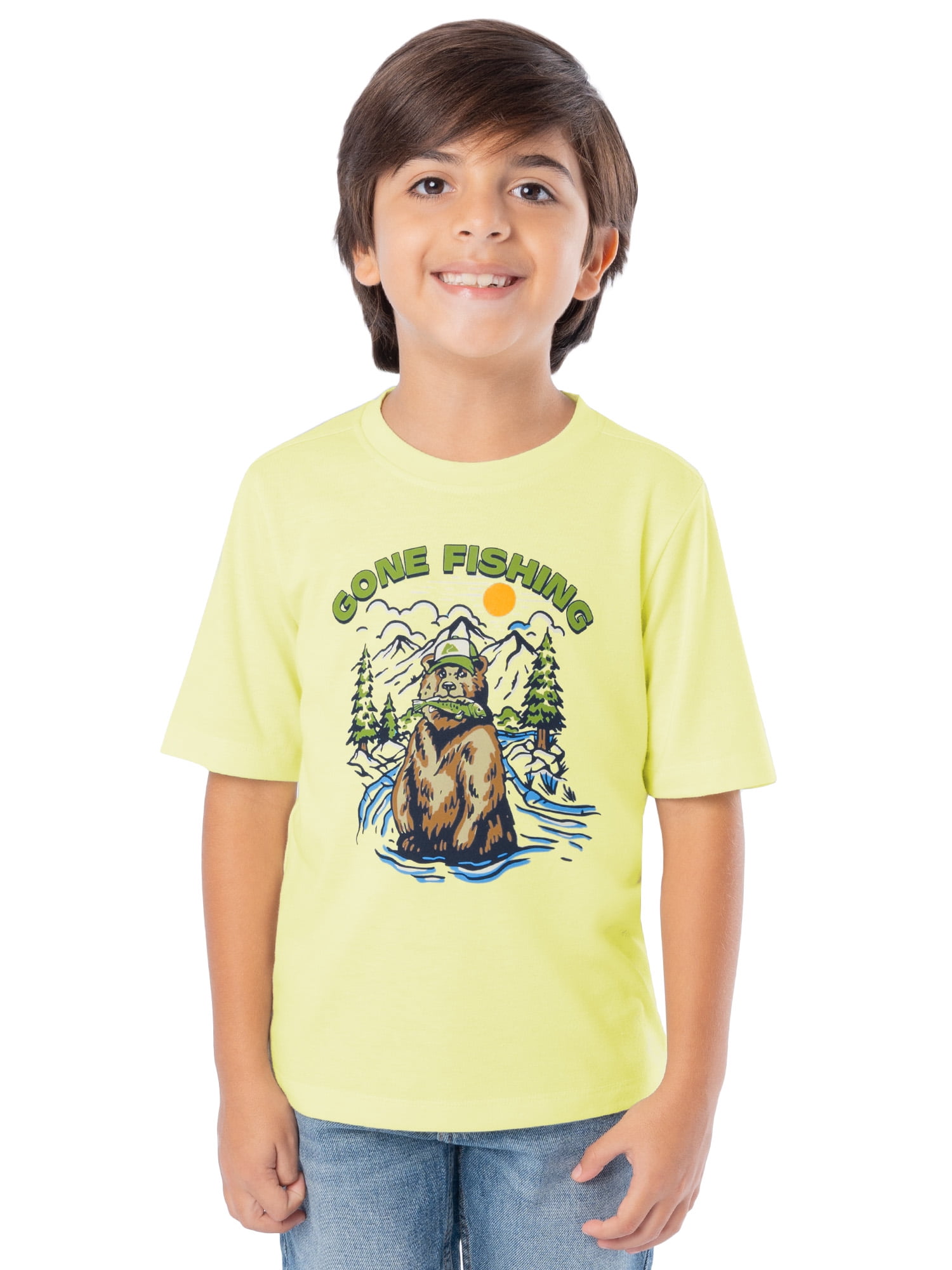 Ozark Trail Boy's Graphic Short Sleeve T-Shirt, Sizes 4-18 & Husky ...