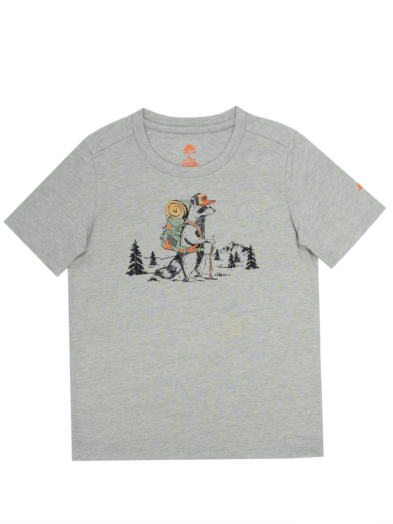 Ozark Trail Boys Graphic Tee with Short Sleeves, Sizes XS-XXL - Walmart.com