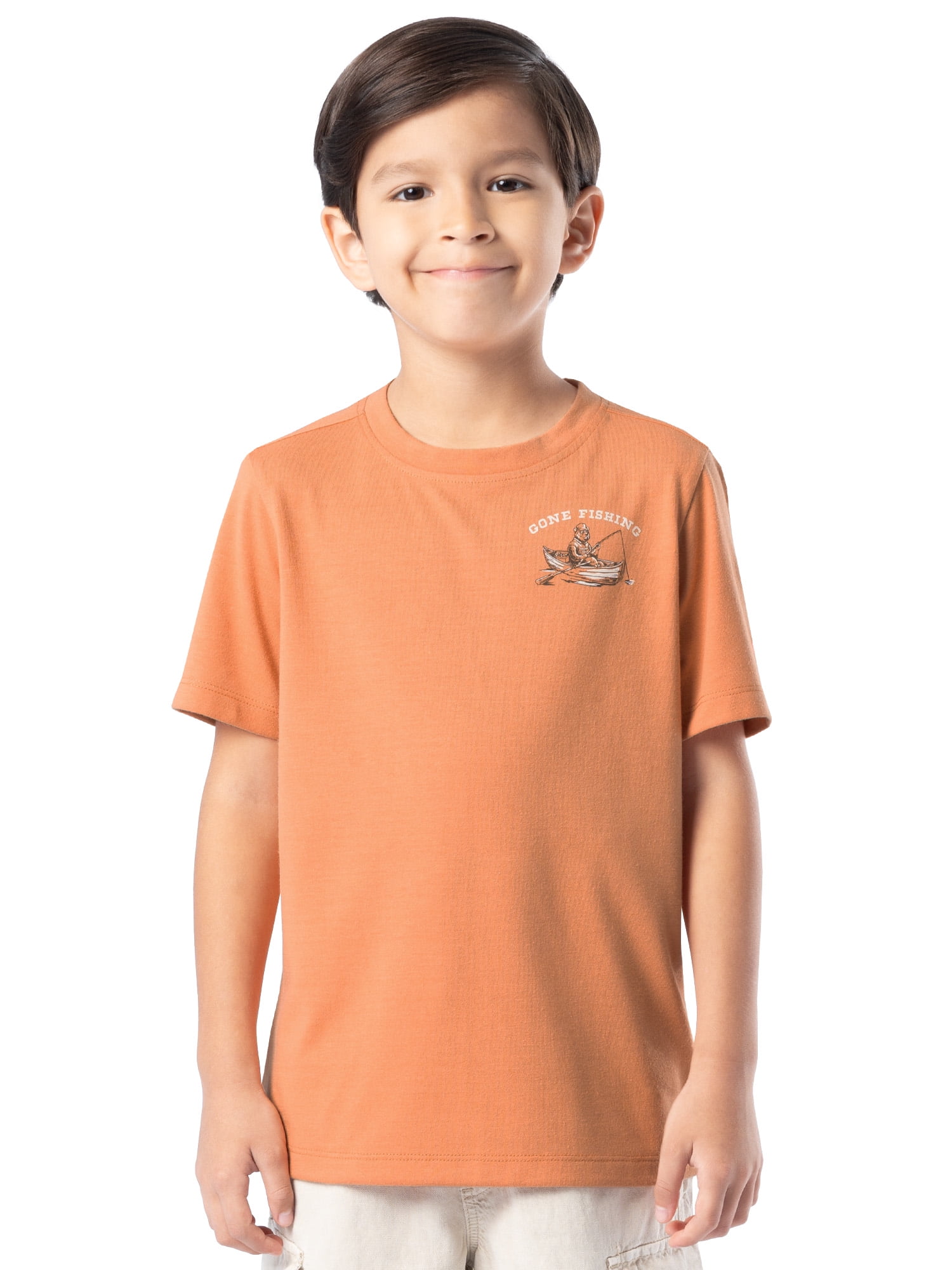 Ozark Trail Boys Graphic Tee with Short Sleeves, Sizes XS-XXL - Walmart.com