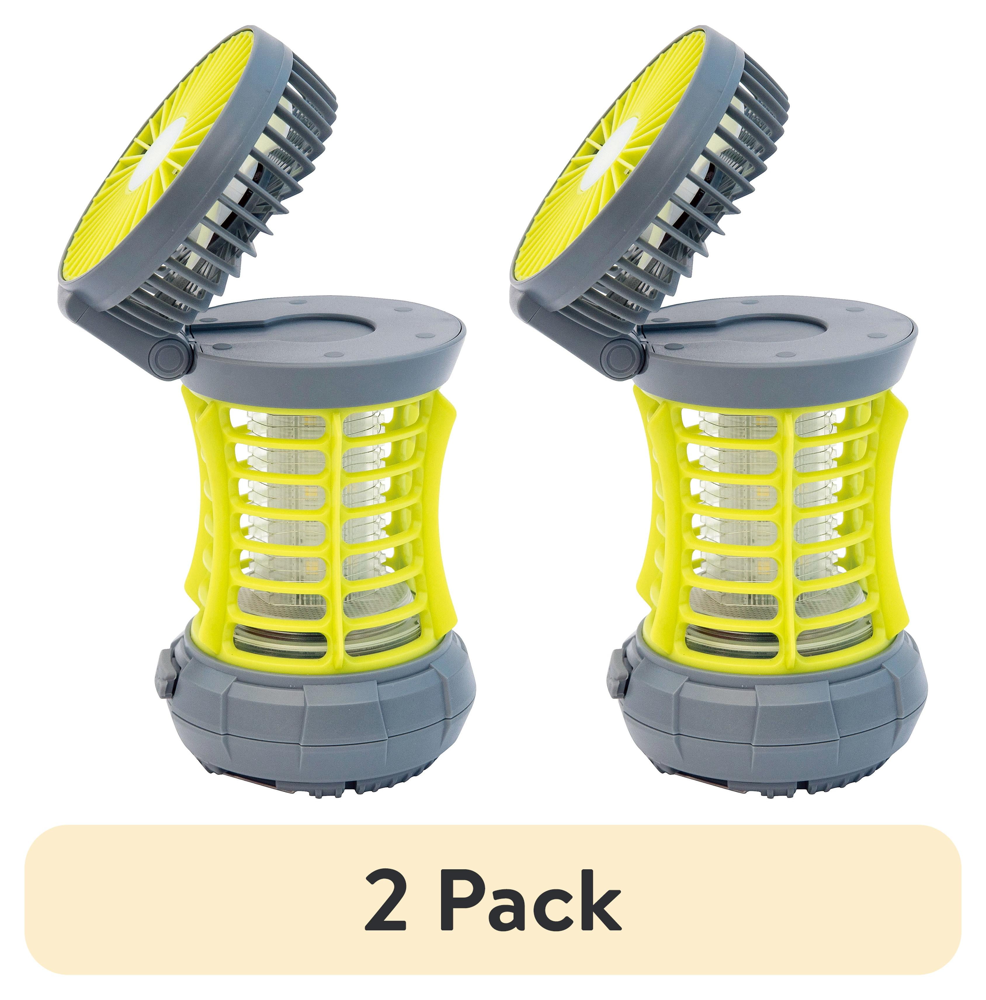 (2 pack) Ozark Trail Bug Zapper, Yellow, 2-in-1 Fan & LED Light ...